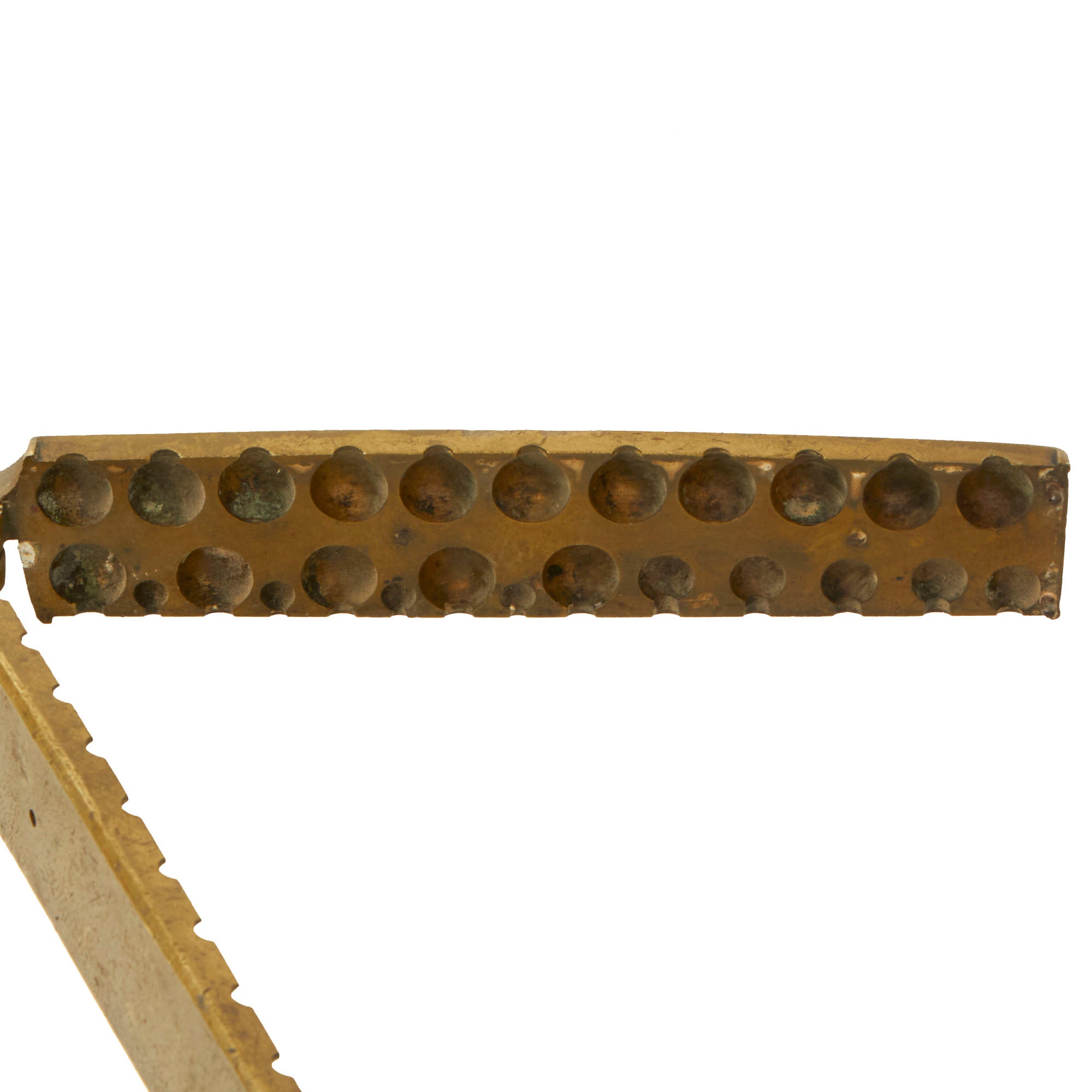 Original Early 19th Century U.S. Unusually Large Brass Gang Bullet Mol ...