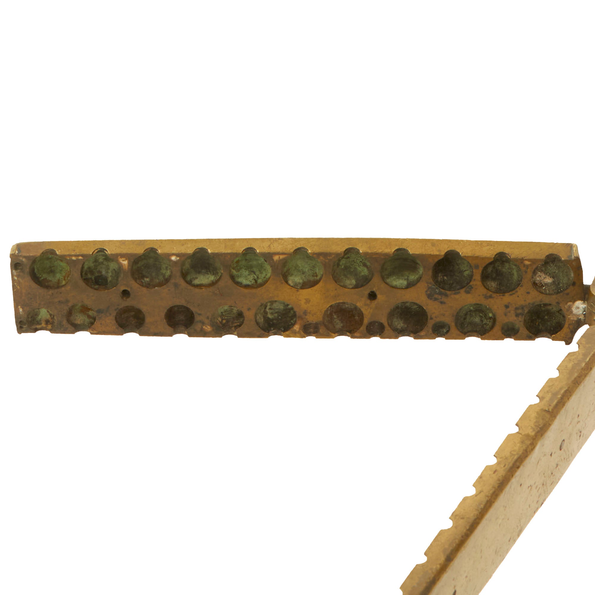 Original Early 19th Century U.S. Unusually Large Brass Gang Bullet Mol ...