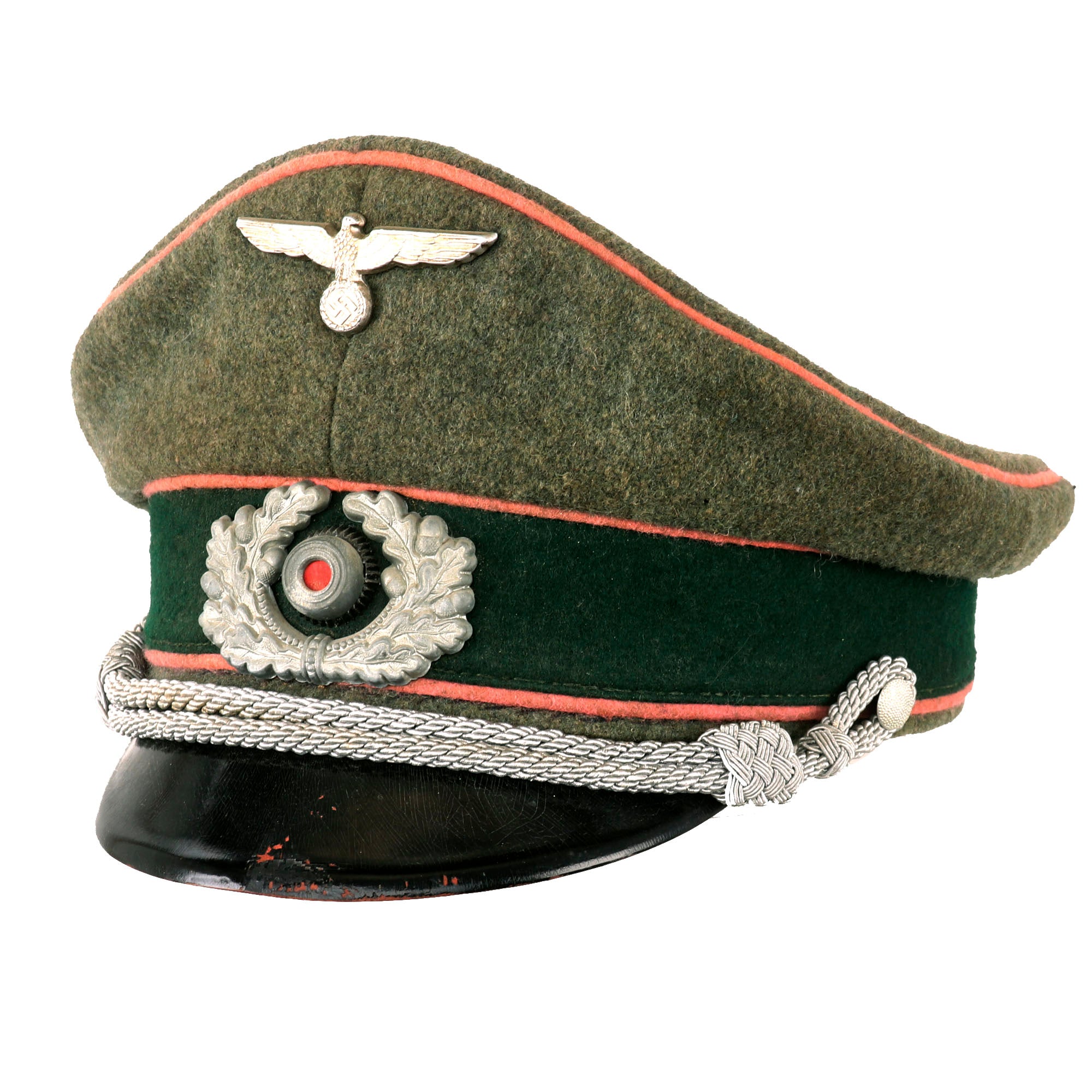 Original German WWII Heer Panzer Armored Corps Officers Schirmmütze Vi ...