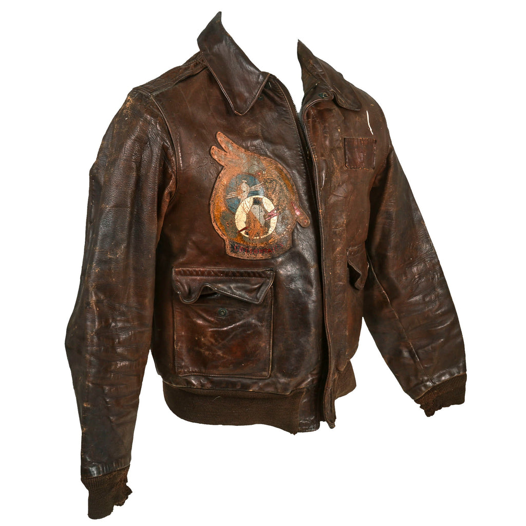 Original U.S. WWII Cottontails Patched A-2 Flying Jacket Grouping - Na ...