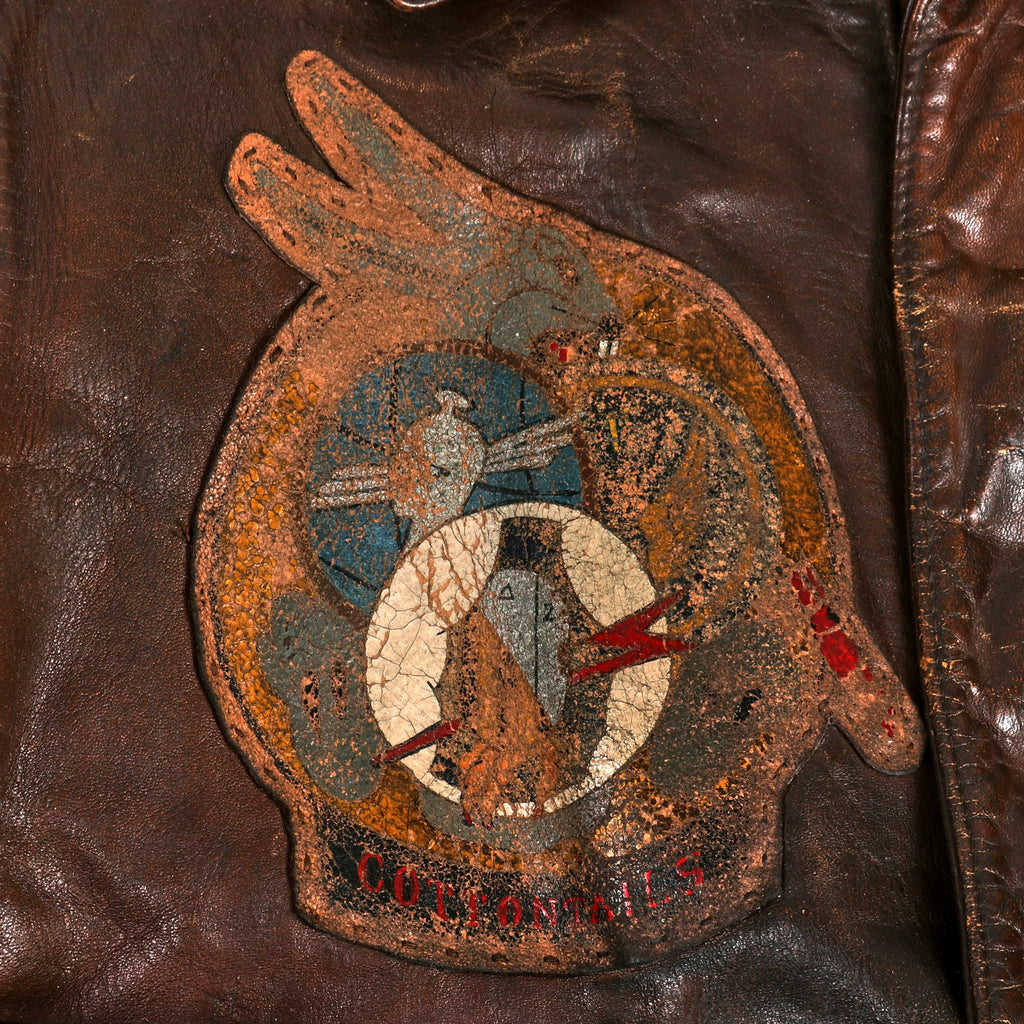 Original U.S. WWII Cottontails Patched A-2 Flying Jacket Grouping - Na ...
