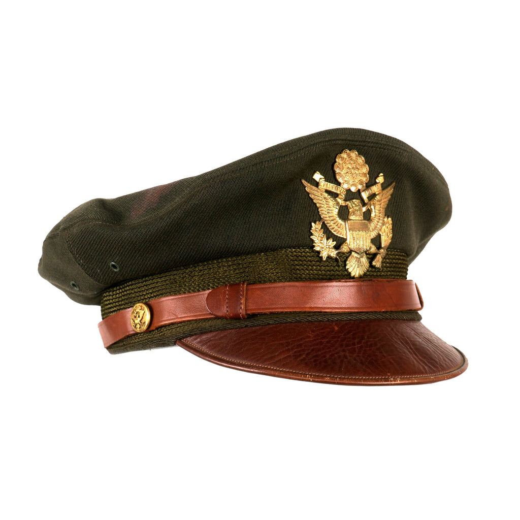 Original U.S. WWII USAAF Named Officer’s Crush Visor Cap with “Travel ...