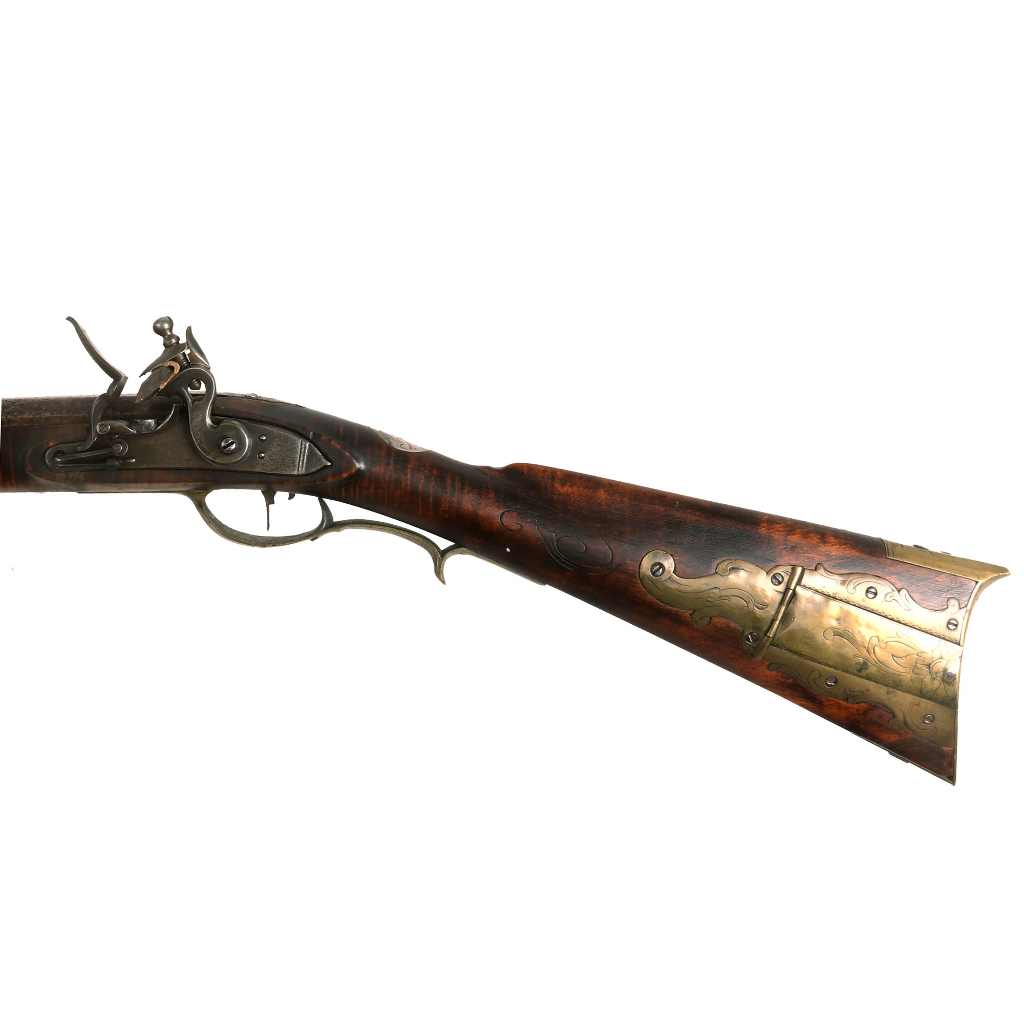 Original Rare U.S. Pennsylvania York County Left-Handed Flintlock Long ...