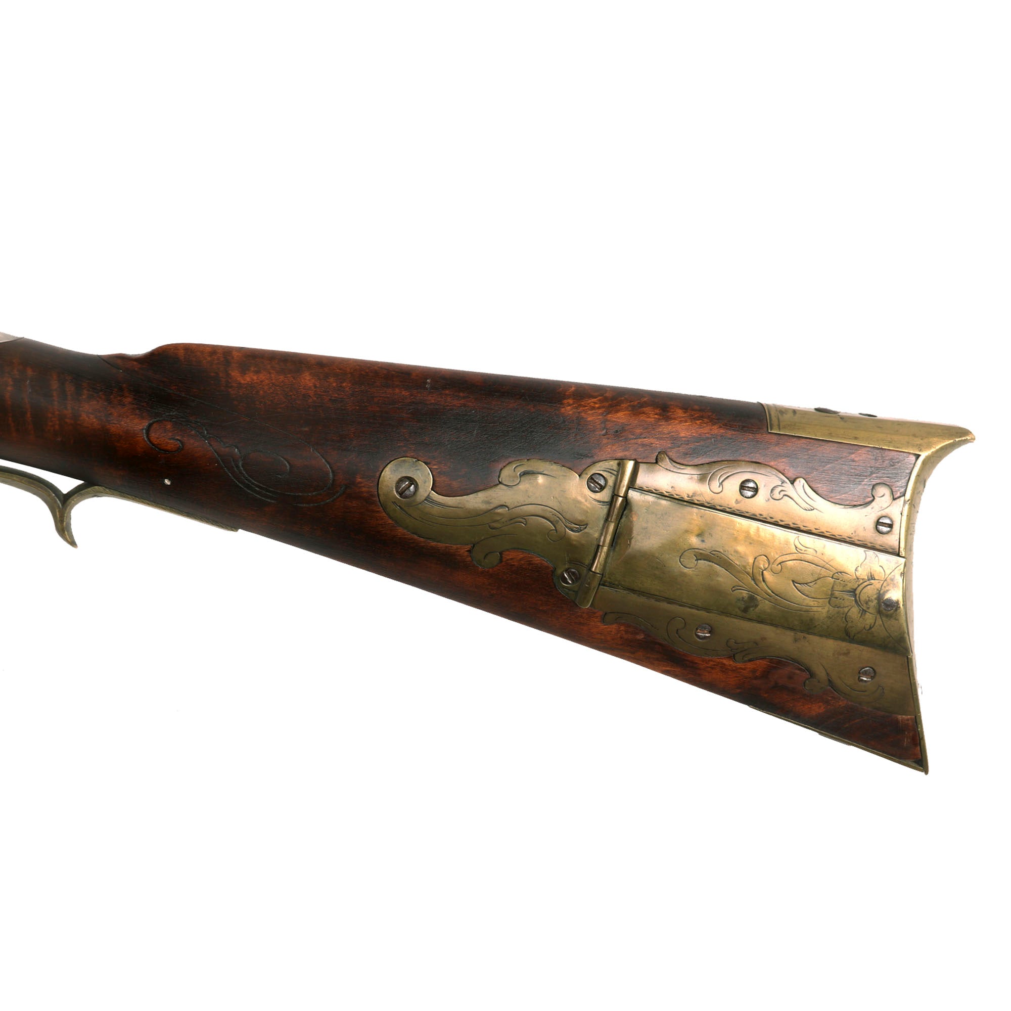 Original Rare U.S. Pennsylvania York County Left-Handed Flintlock Long ...