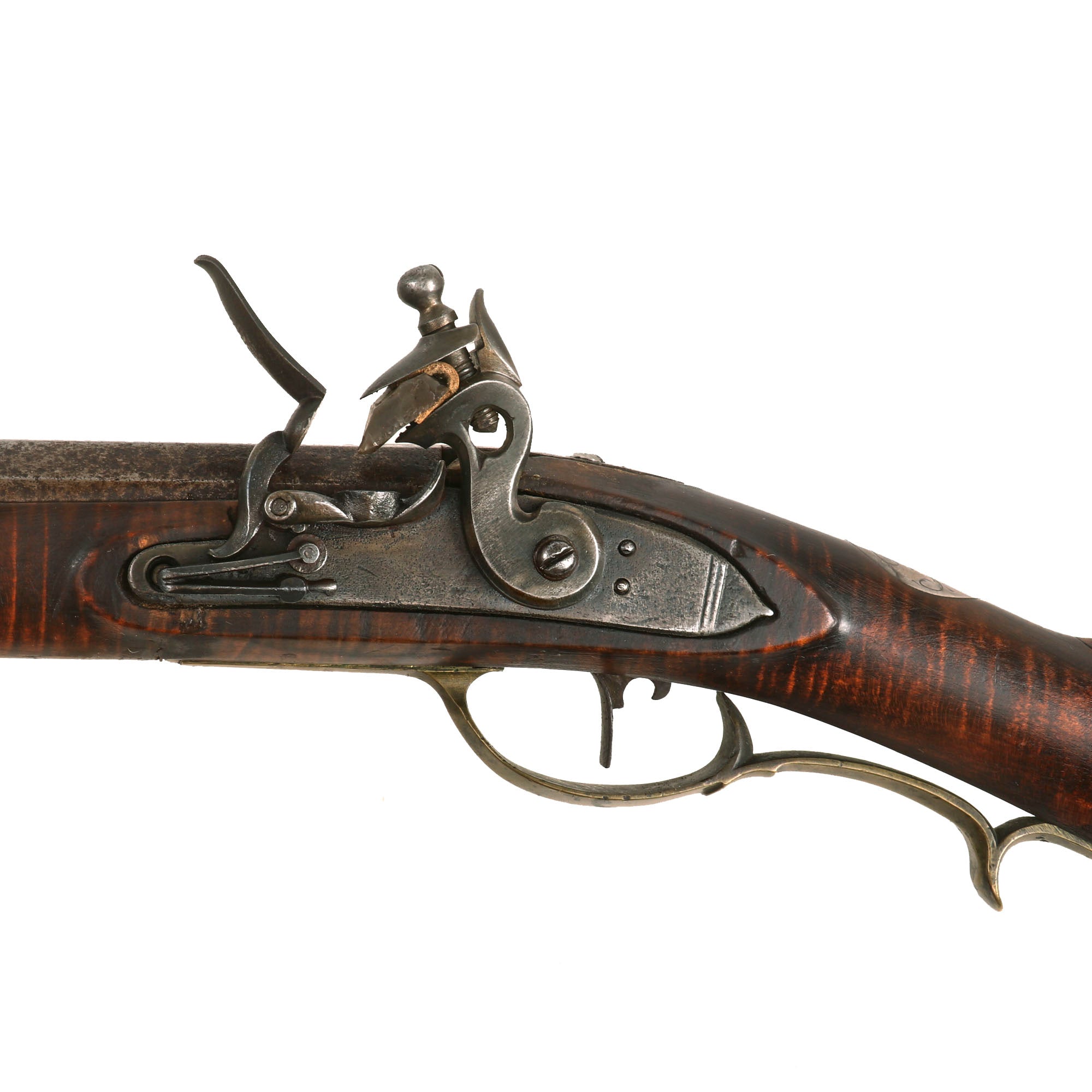 Original Rare U.S. Pennsylvania York County Left-Handed Flintlock Long ...