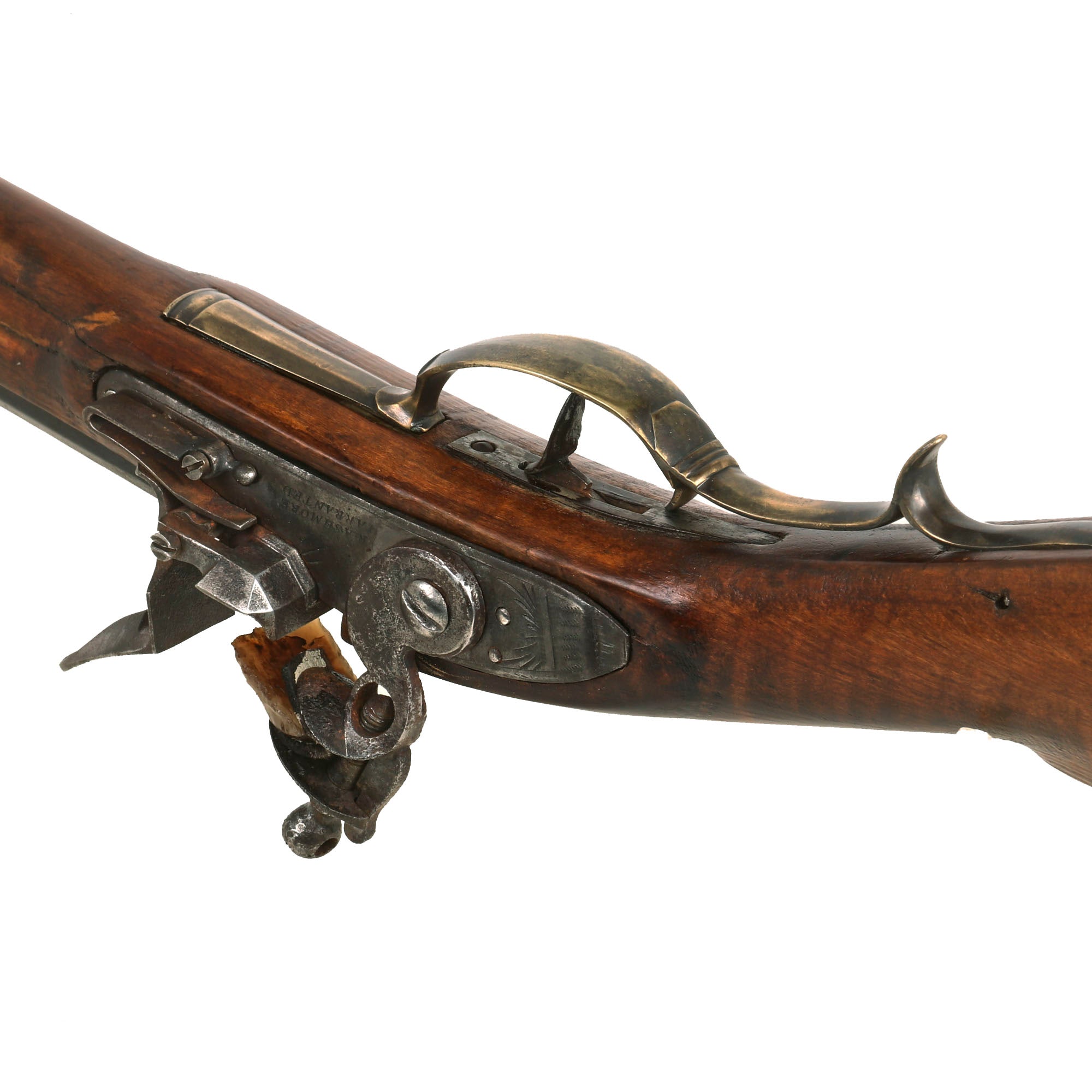 Original U.S. Pennsylvania Flintlock Rifle with Flame Maple Stock and ...