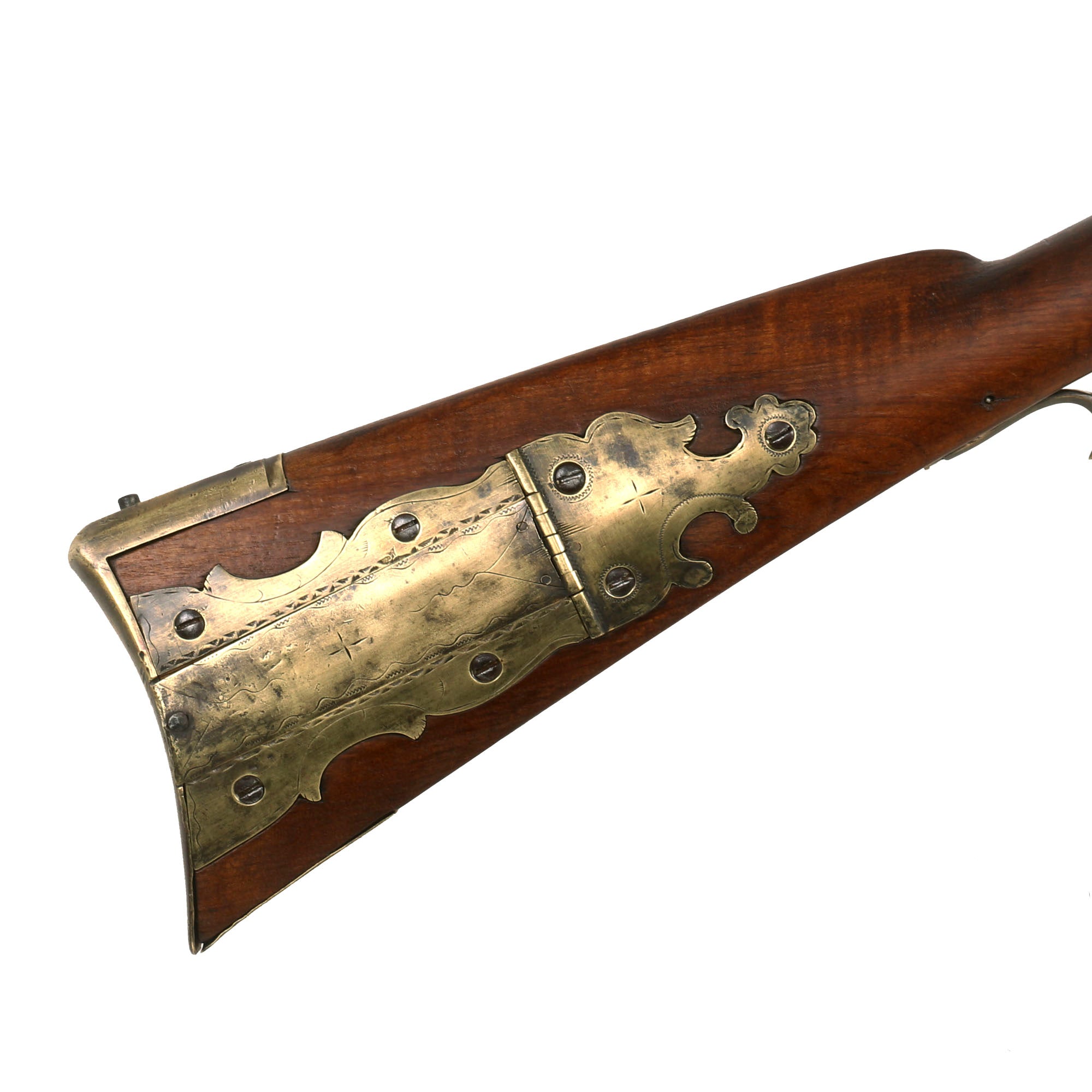 Original U.S. Pennsylvania Flintlock Rifle with Flame Maple Stock and ...