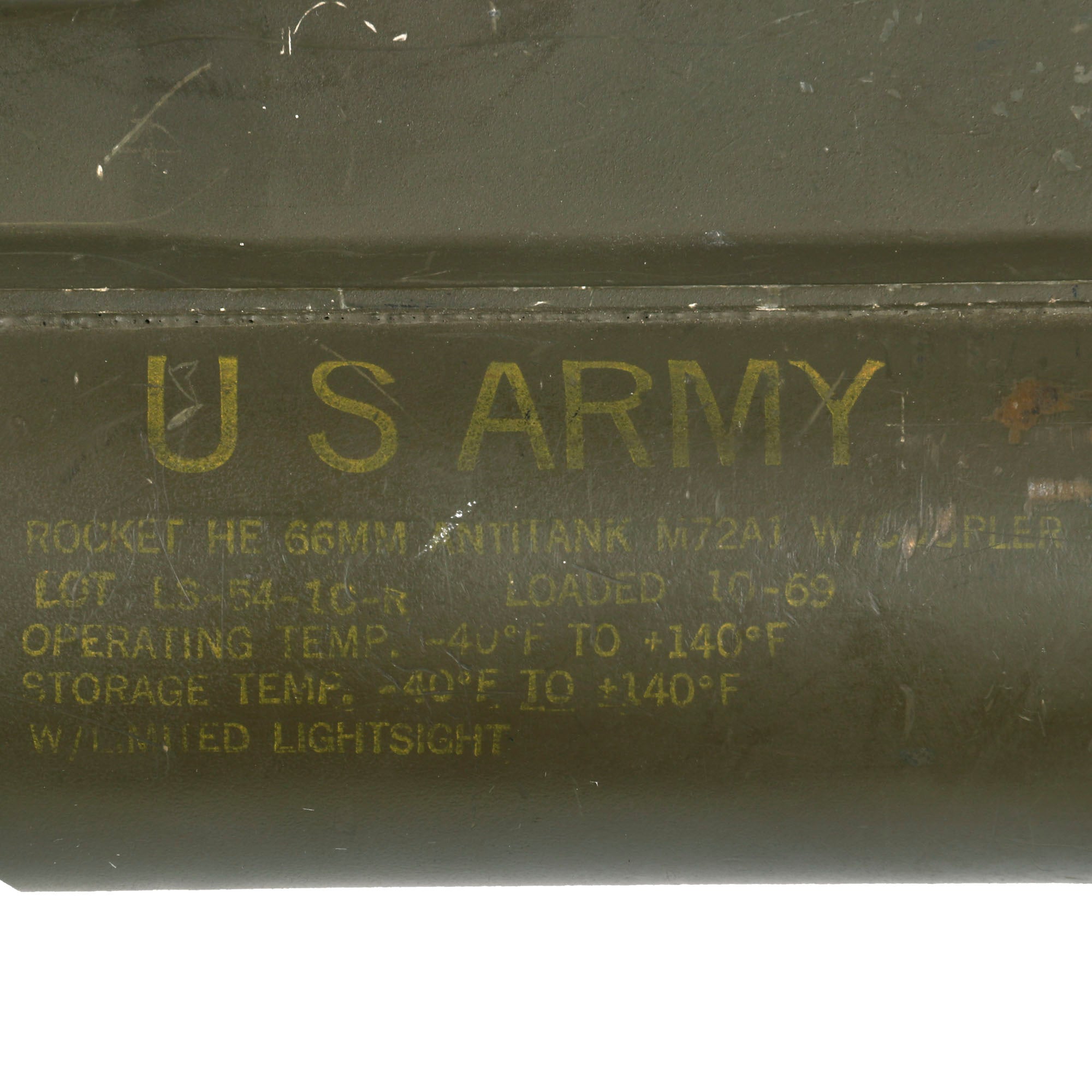 Original U.S. Vietnam War 1969 Dated M72 Light Anti-Armor Weapon “LAW ...