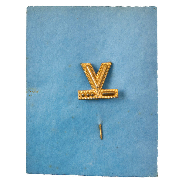 Original U.S. WWII Homefront V for Victory Stick Pin on Original Blue ...