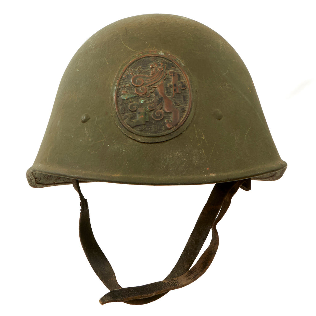 Original Netherlands WWII Dutch M34 Steel Helmet With Badge and Origin ...