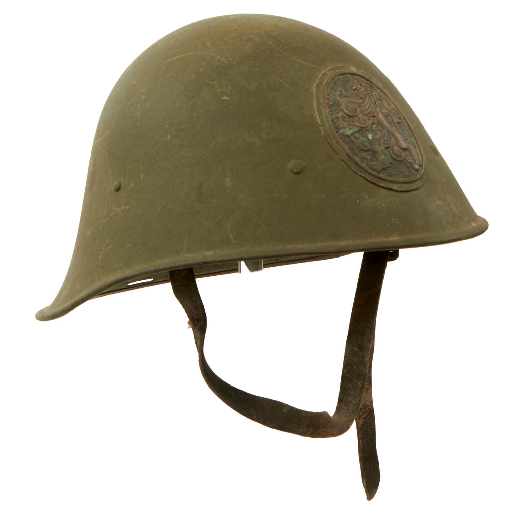 Original Netherlands WWII Dutch M34 Steel Helmet With Badge and Origin ...