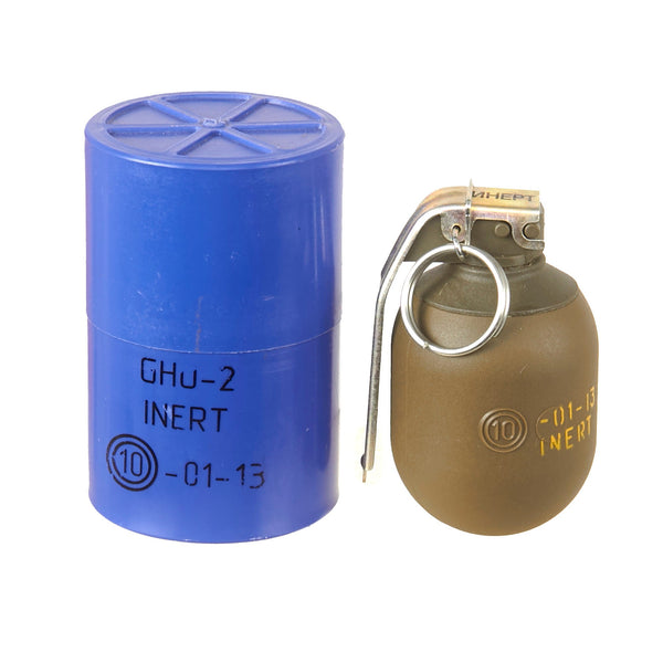 Original Bulgarian Inert GHD-2 Hand Grenade With Fuse and Plastic Tran ...
