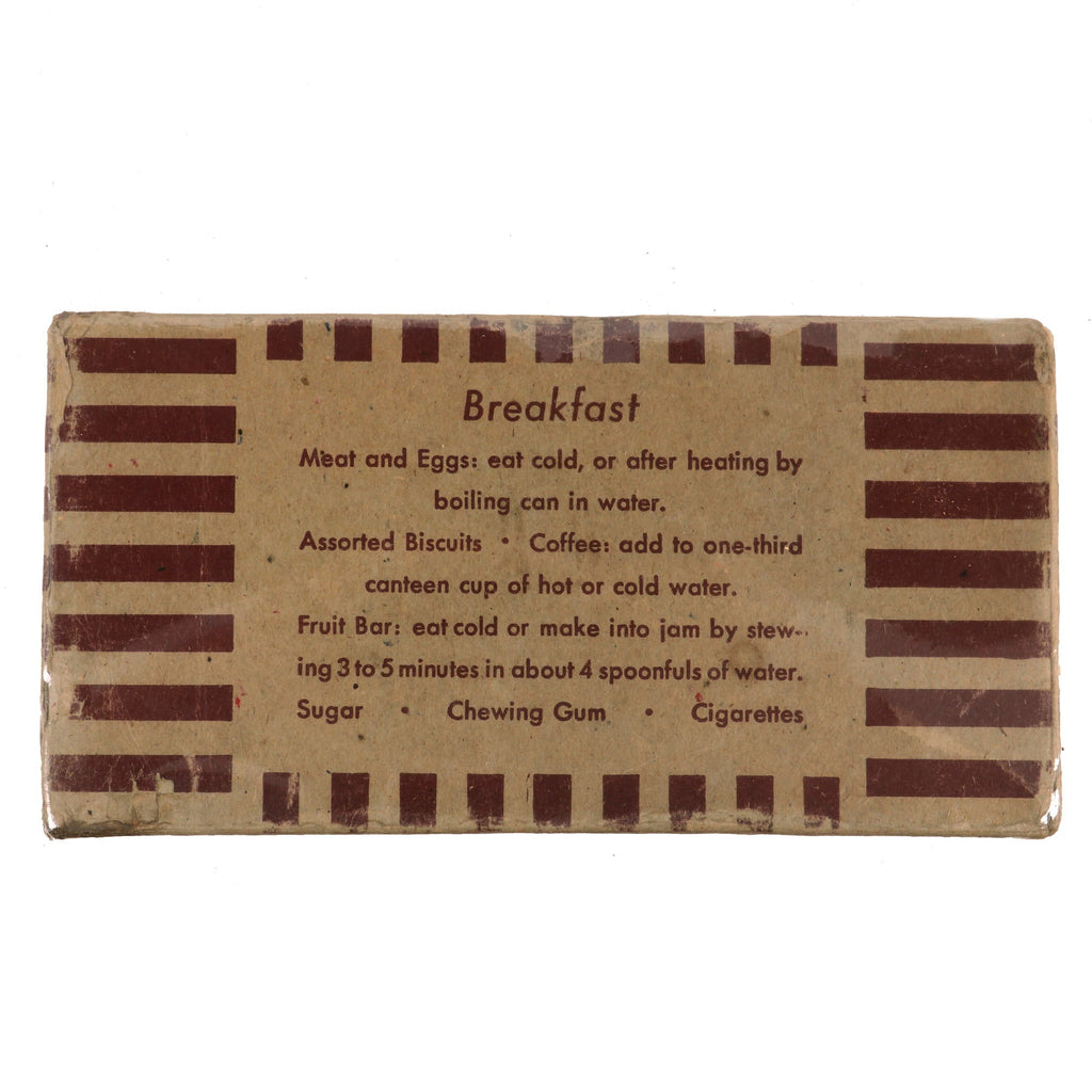 Original U.S. WWII Excellent Condition Sealed K-Ration Morale Series B ...