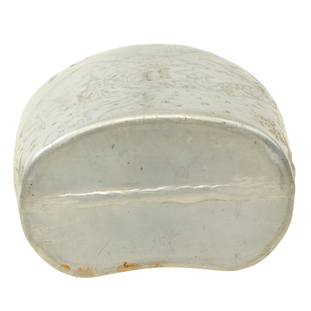 Original U.S. WWII German POW Trench Art Engraved Afrika M1910 Canteen ...