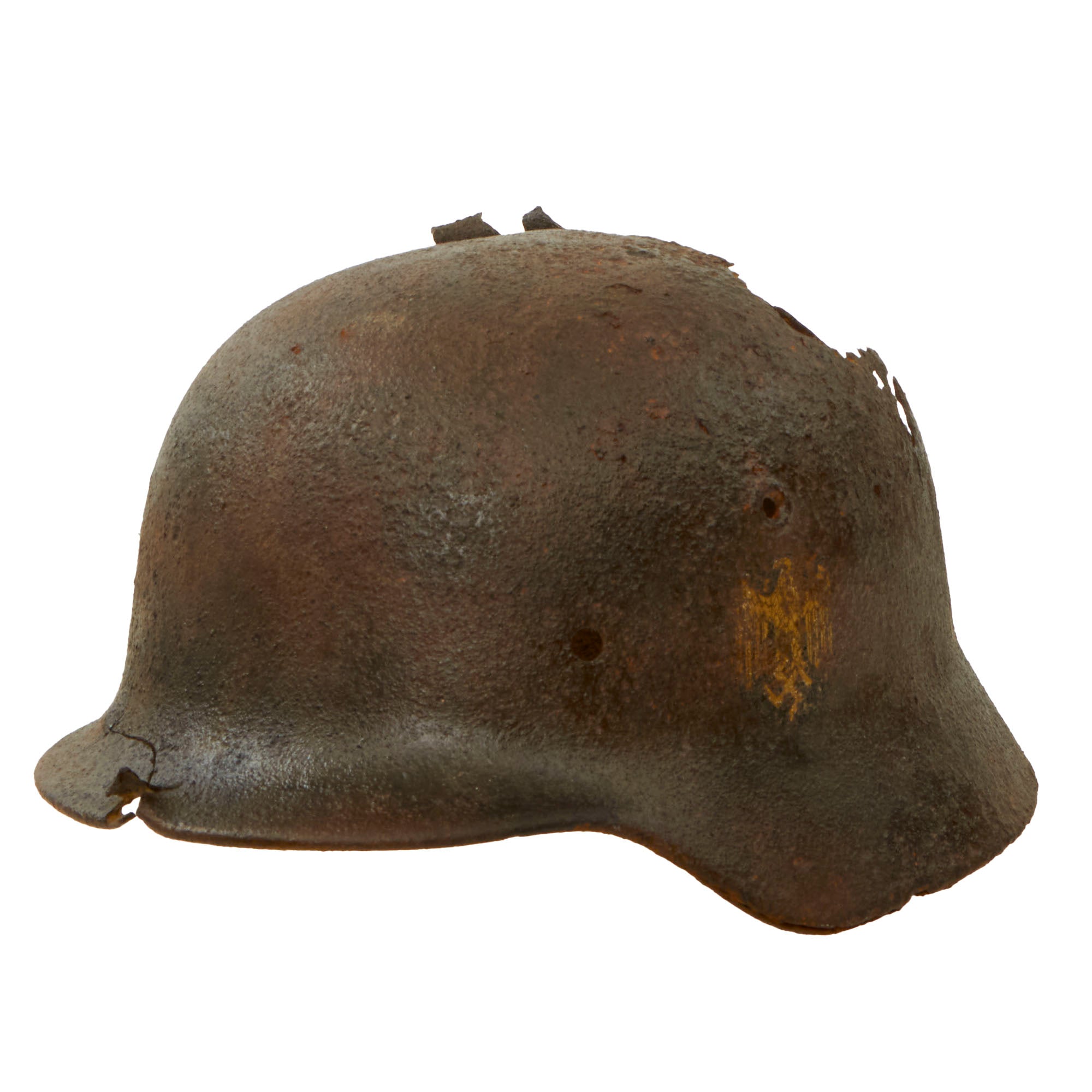 Original German WWII Ground Dug Heer Single Decal M40 Battle Damaged R ...