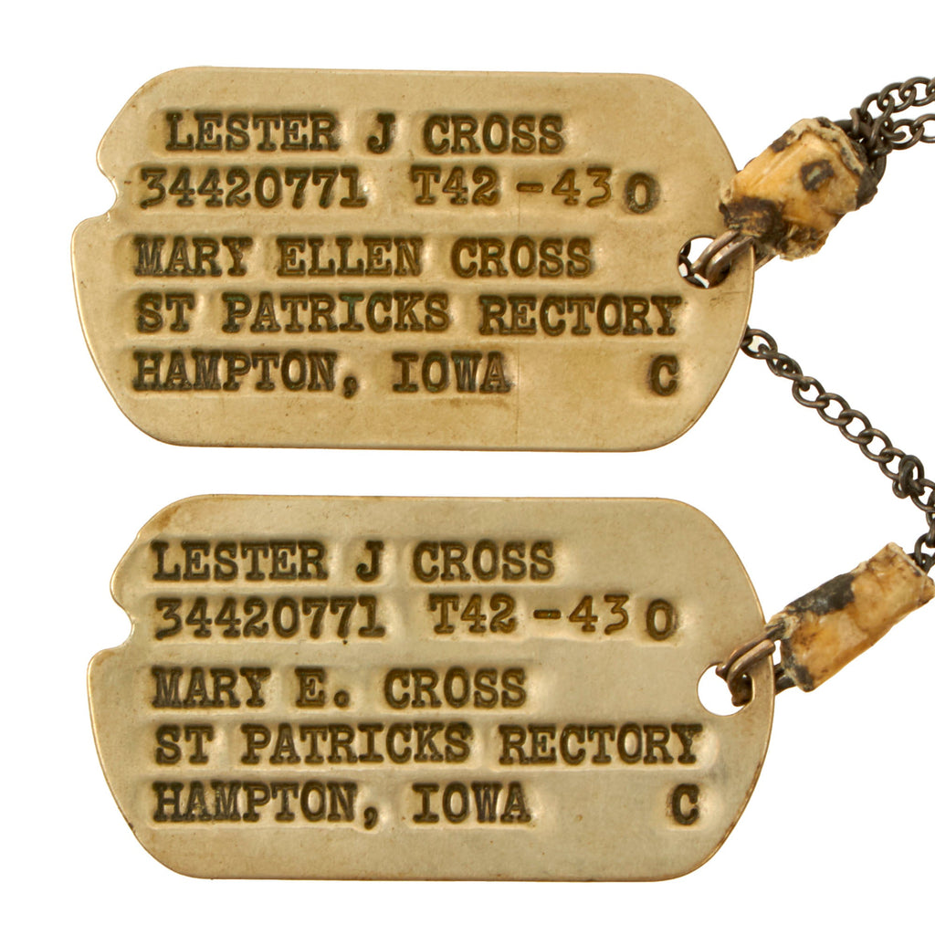 Original U.S. WWII Engineer Special Brigade Dog Tag & Patch Grouping w ...