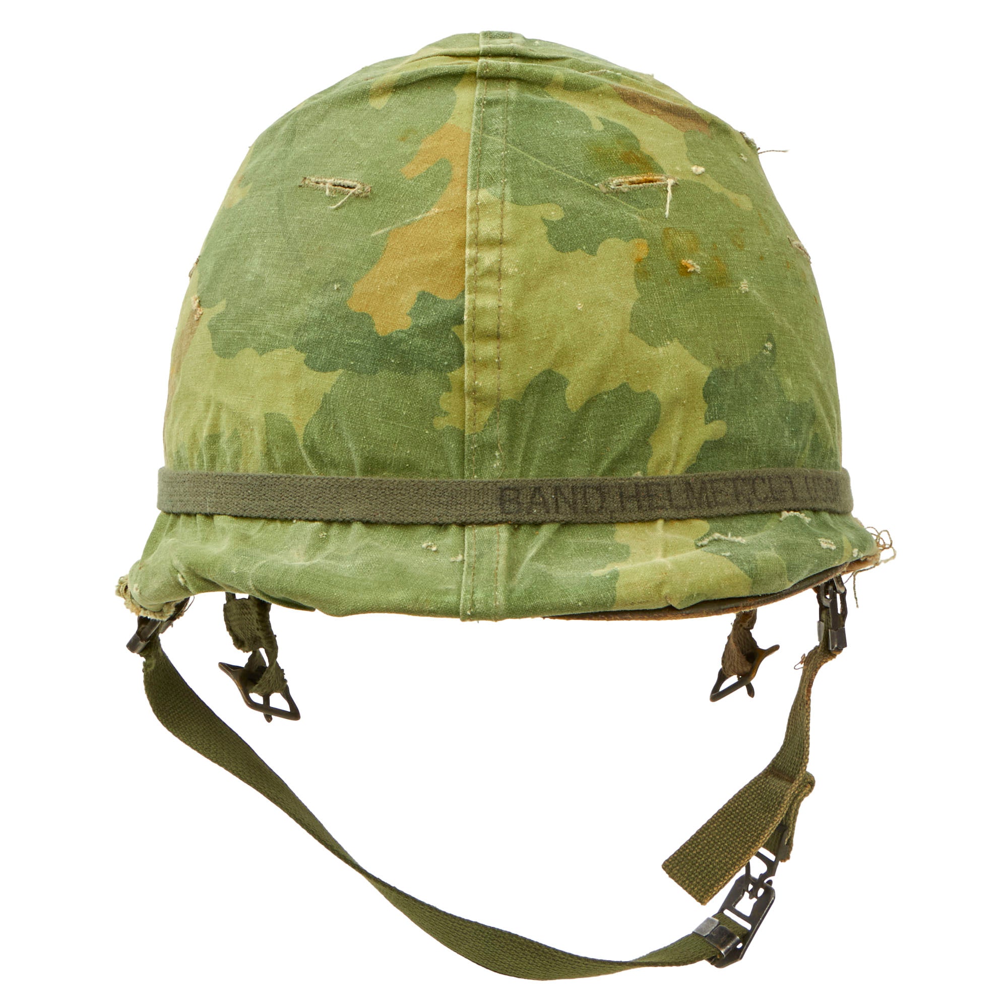 Original U.S. Vietnam M1 Paratrooper Helmet with USMC Reversible Camou ...