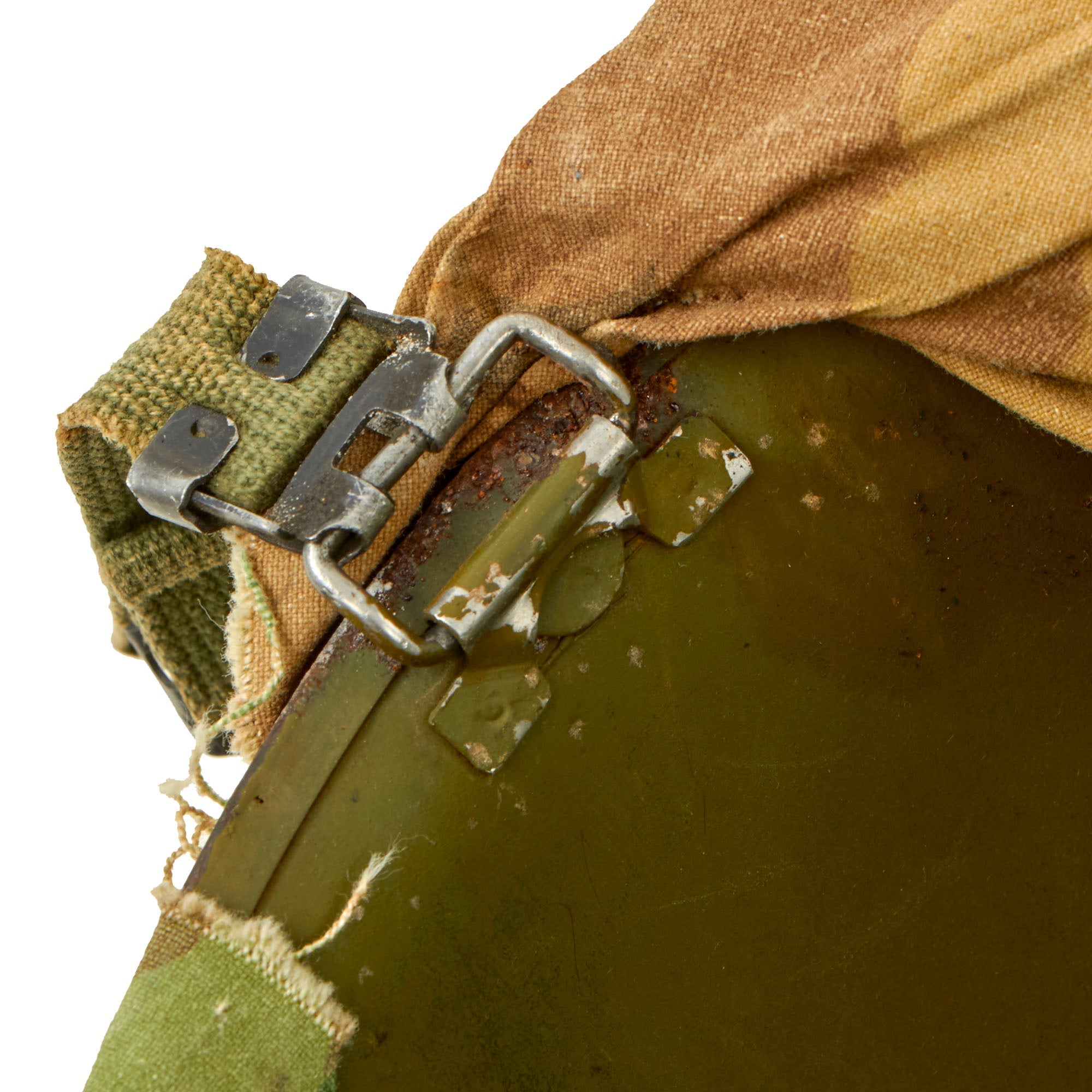 Original U.S. Vietnam M1 Paratrooper Helmet with USMC Reversible Camou ...