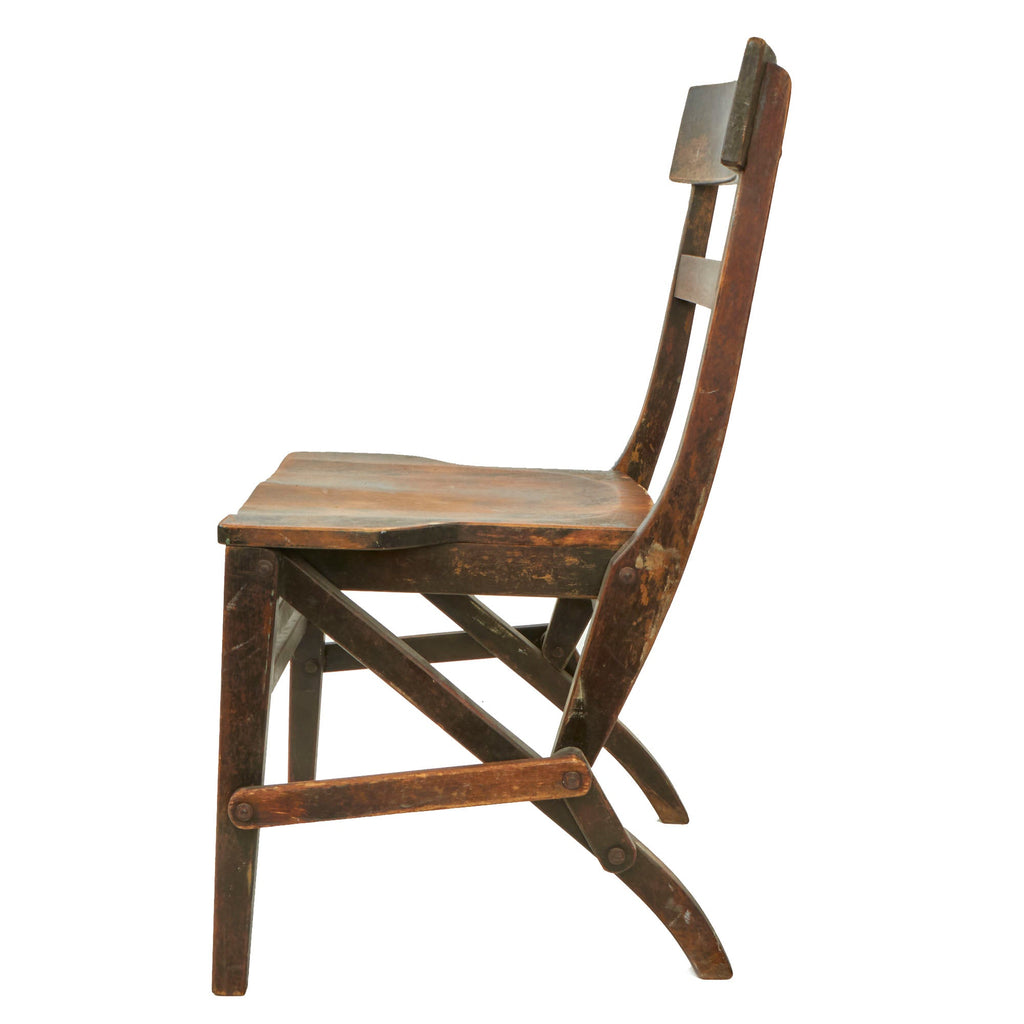 Original WWII U.S. Army Air Forces Marked Wooden Folding Chair by Char ...