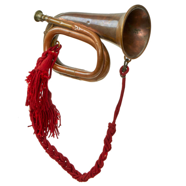 Original U.S. Post Civil War French Bugle in C by J. Henri Marchand Pr ...