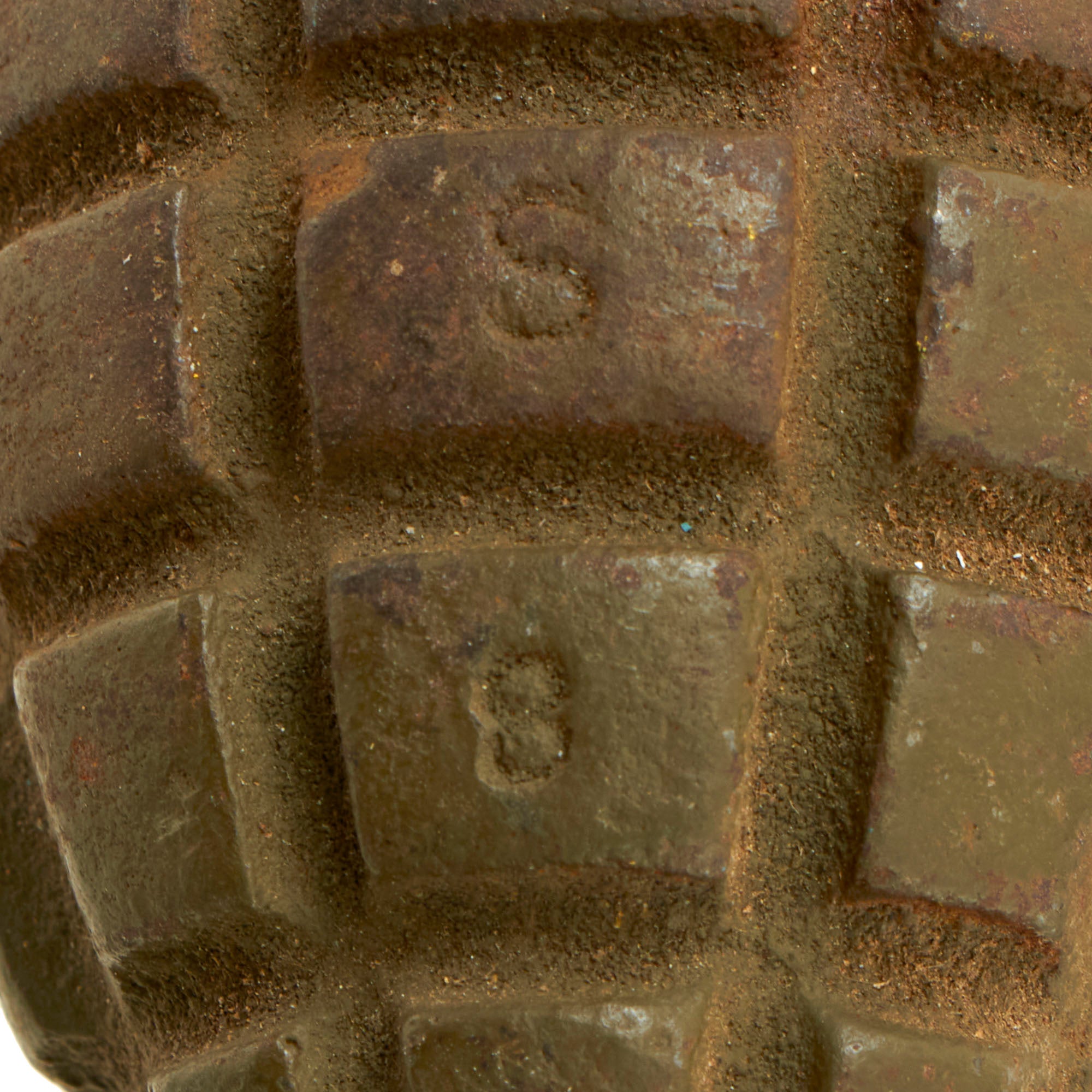 Original U.S. WWII Inert MkII Pineapple Grenade with Yellow Ring & Kor ...