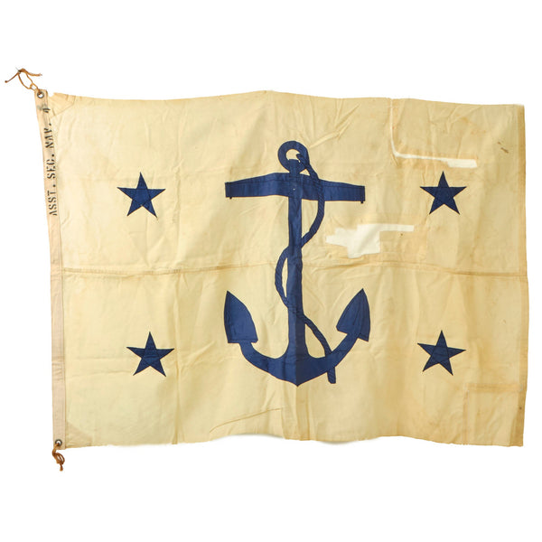 Original U.S. WWII US Navy Secretary of the Navy Flag - 4’ 10” x 3’ 6 ...