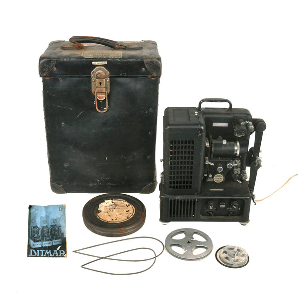 Original German WWII Film Projector in Original Case with Reichsbahn M ...