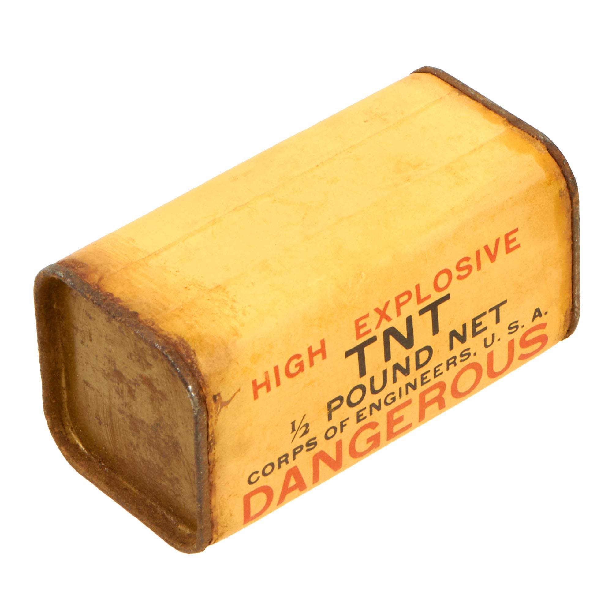 Original U.S. WWII Corps of Engineers High Explosive TNT 1/2 Pound Blo ...