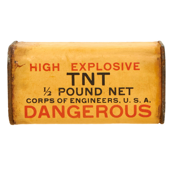 Original U.S. WWII Corps of Engineers High Explosive TNT 1/2 Pound Blo ...