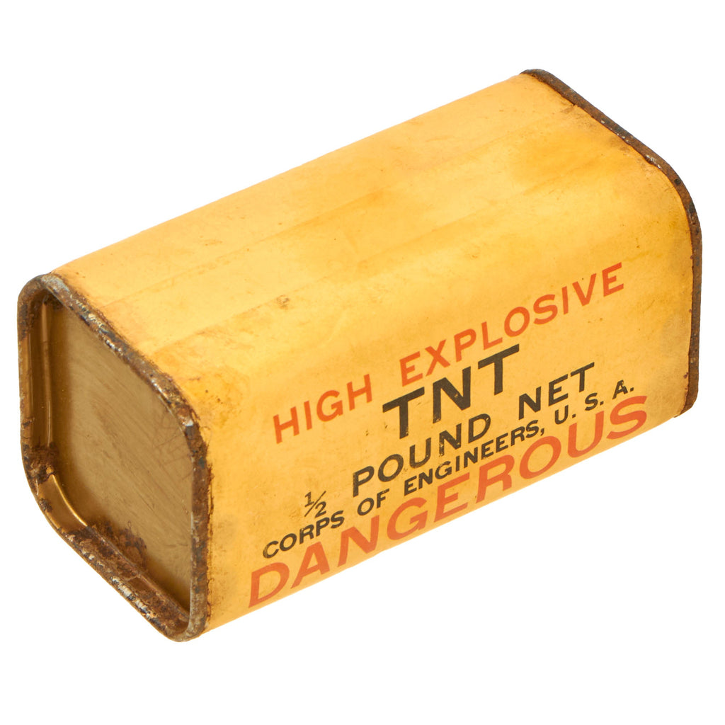 Original U.S. WWII Corps of Engineers High Explosive TNT 1/2 Pound Blo ...
