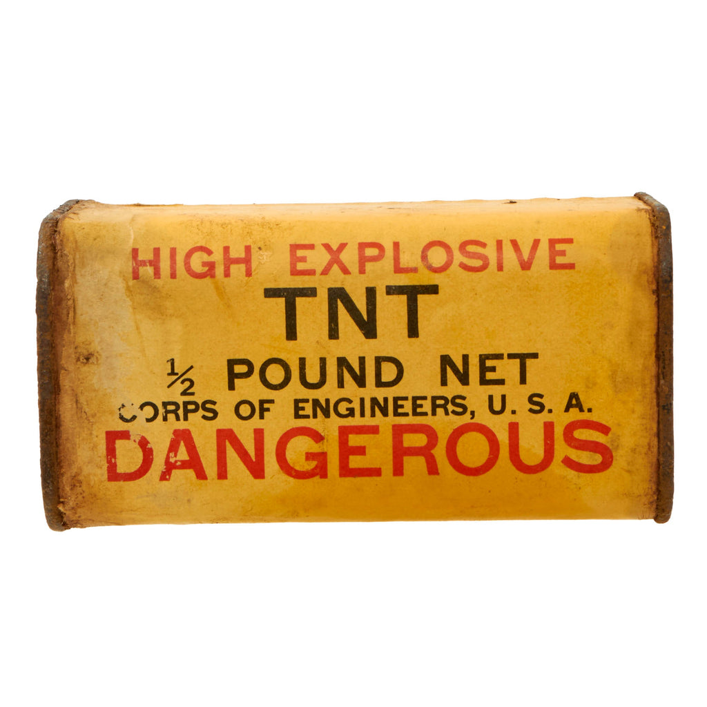 Original U.S. WWII Corps of Engineers High Explosive TNT 1/2 Pound Blo ...