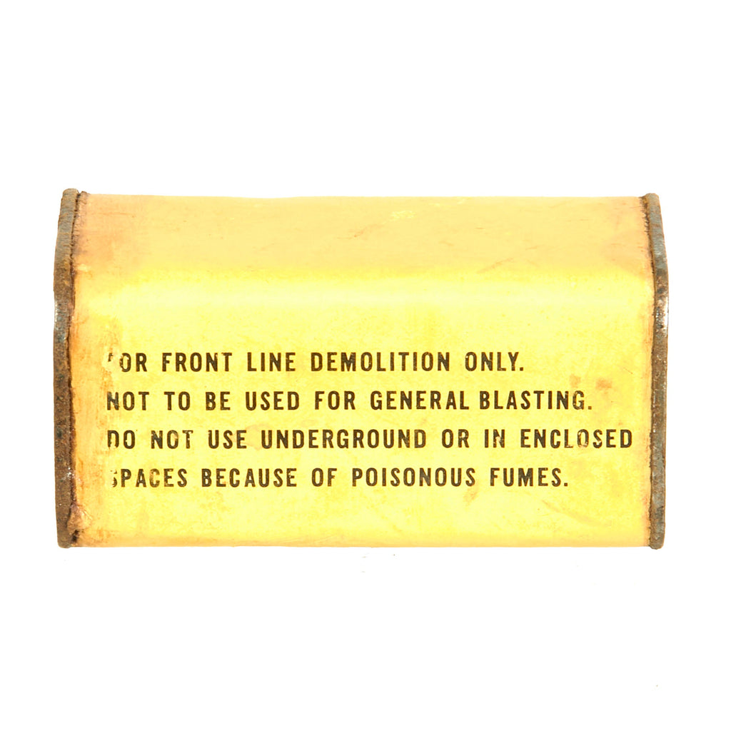 Original U.S. WWII Corps of Engineers High Explosive TNT 1/2 Pound Blo ...