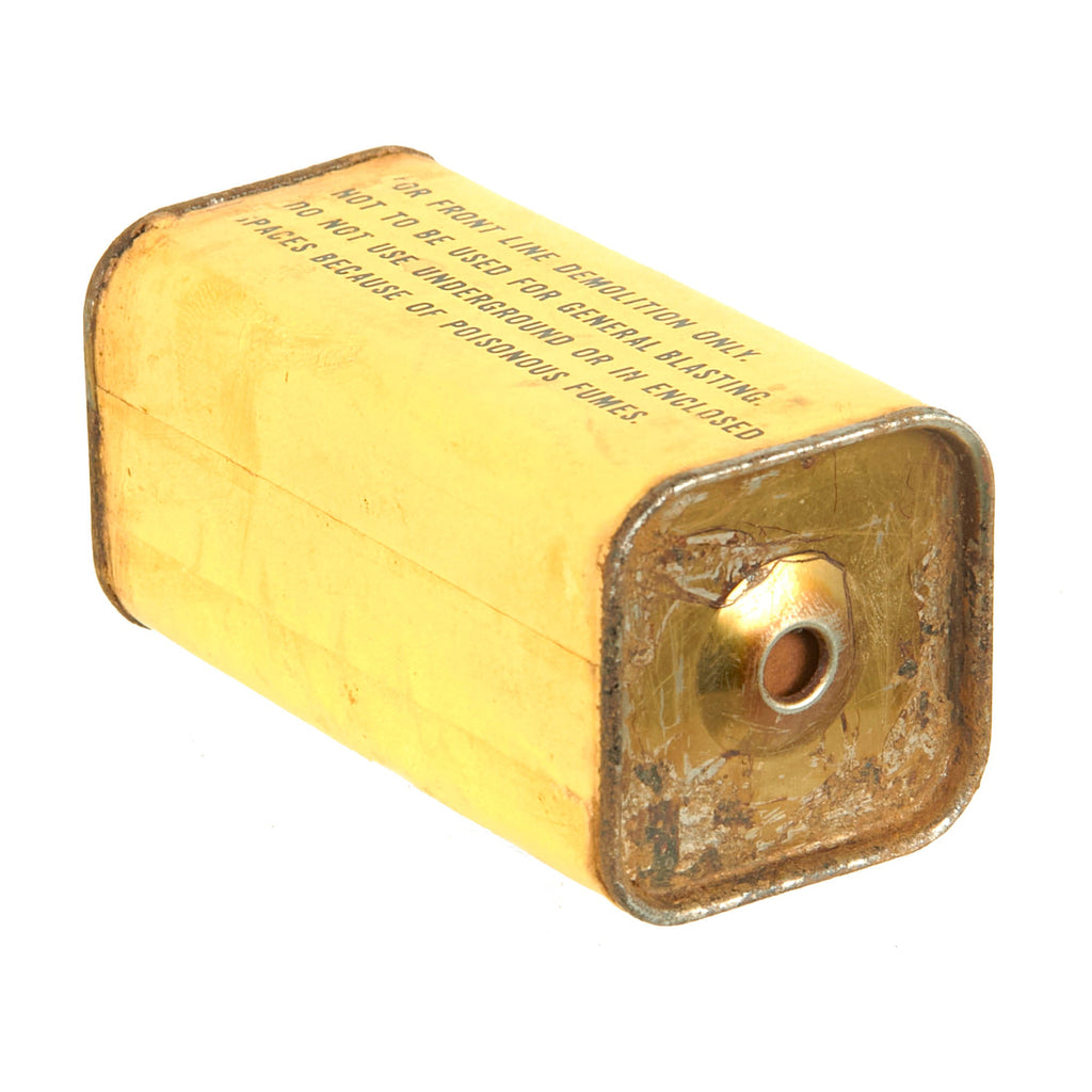 Original U.S. WWII Corps of Engineers High Explosive TNT 1/2 Pound Blo ...