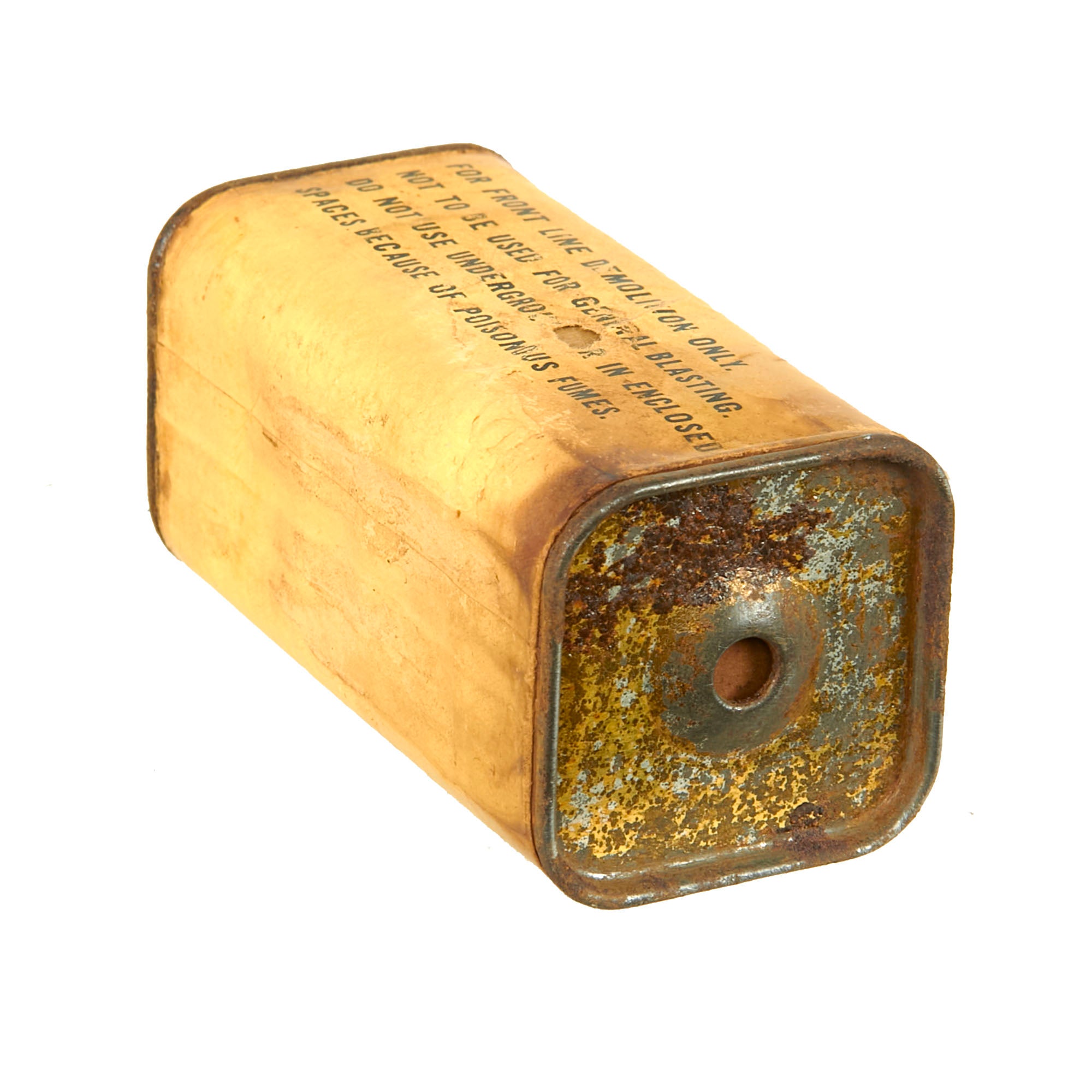 Original U.S. WWII Corps of Engineers High Explosive TNT 1/2 Pound Blo ...