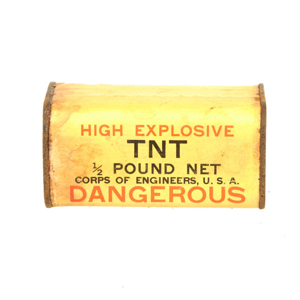 Original U.S. WWII Corps of Engineers High Explosive TNT 1/2 Pound Blo ...