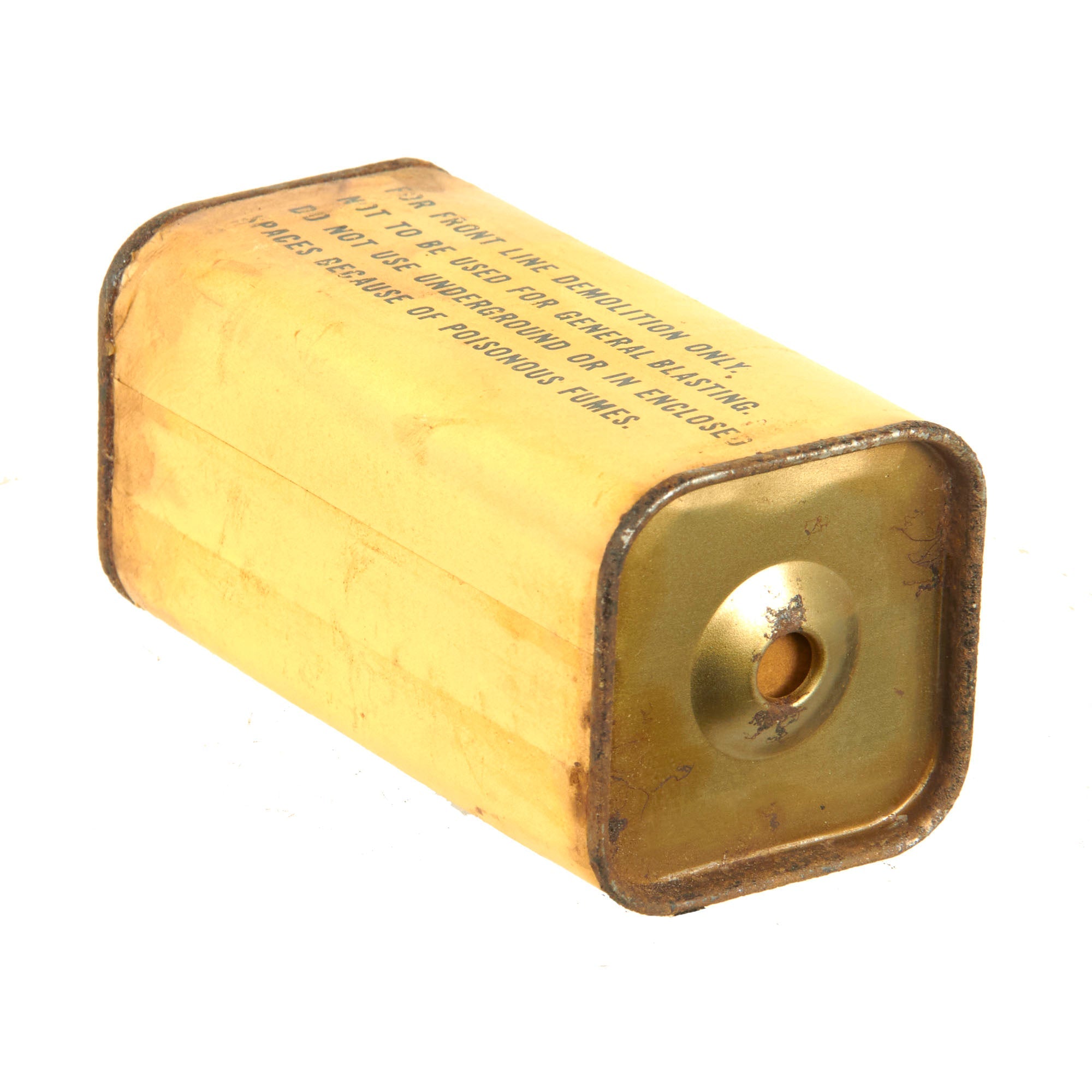 Original U.S. WWII Corps of Engineers High Explosive TNT 1/2 Pound Blo ...