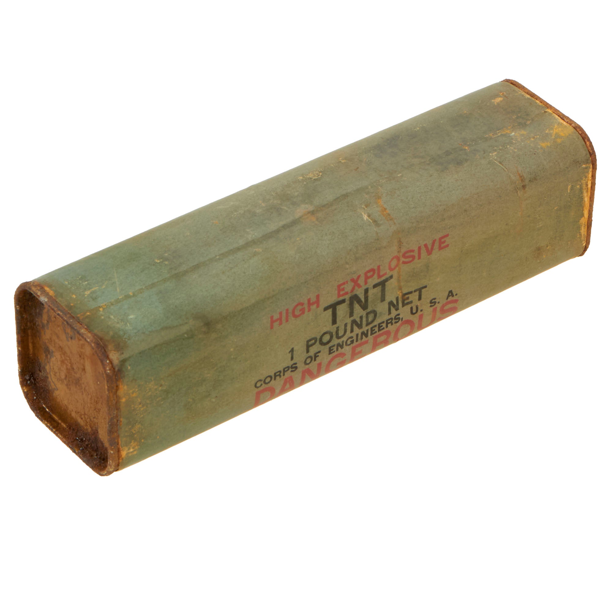 Original U.S. WWII Corps of Engineers High Explosive TNT 1 Pound Block ...