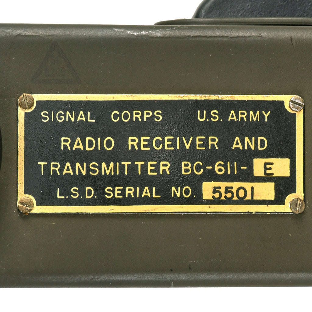 Original U.S. WWII Handie Talkie SCR-536 Radio Transceiver BC-611 -E ...