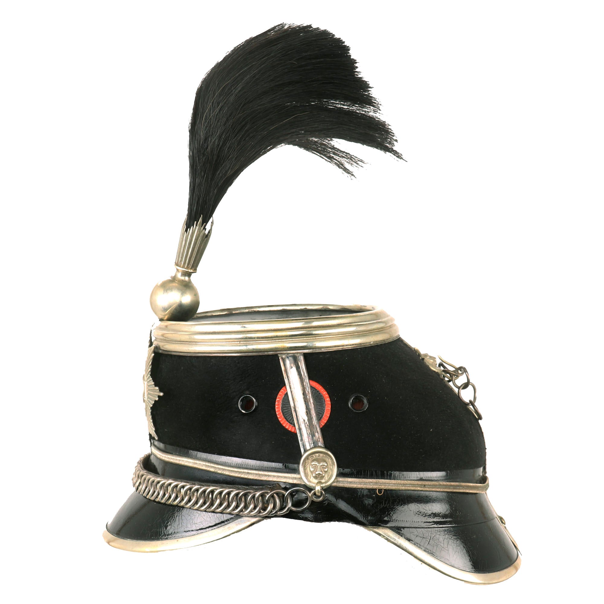 Original Swiss Pre WWI Bern Cavalry Officer Shako Helmet Marked to the ...