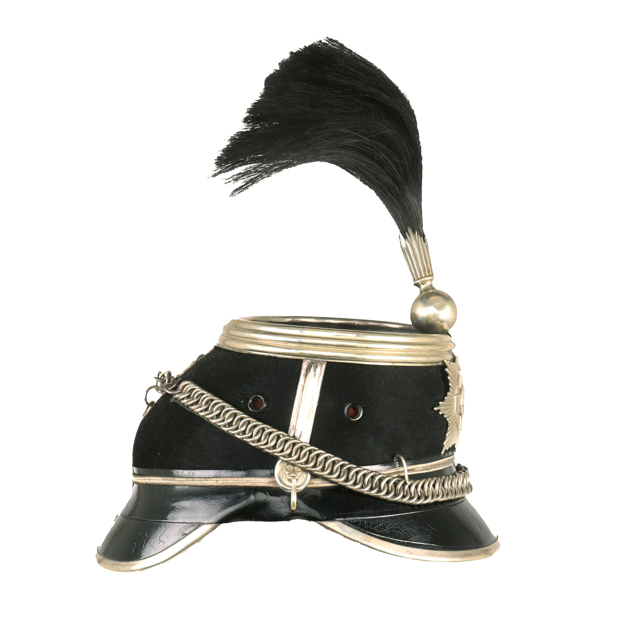 Original Swiss Pre WWI Bern Cavalry Officer Shako Helmet Marked to the ...