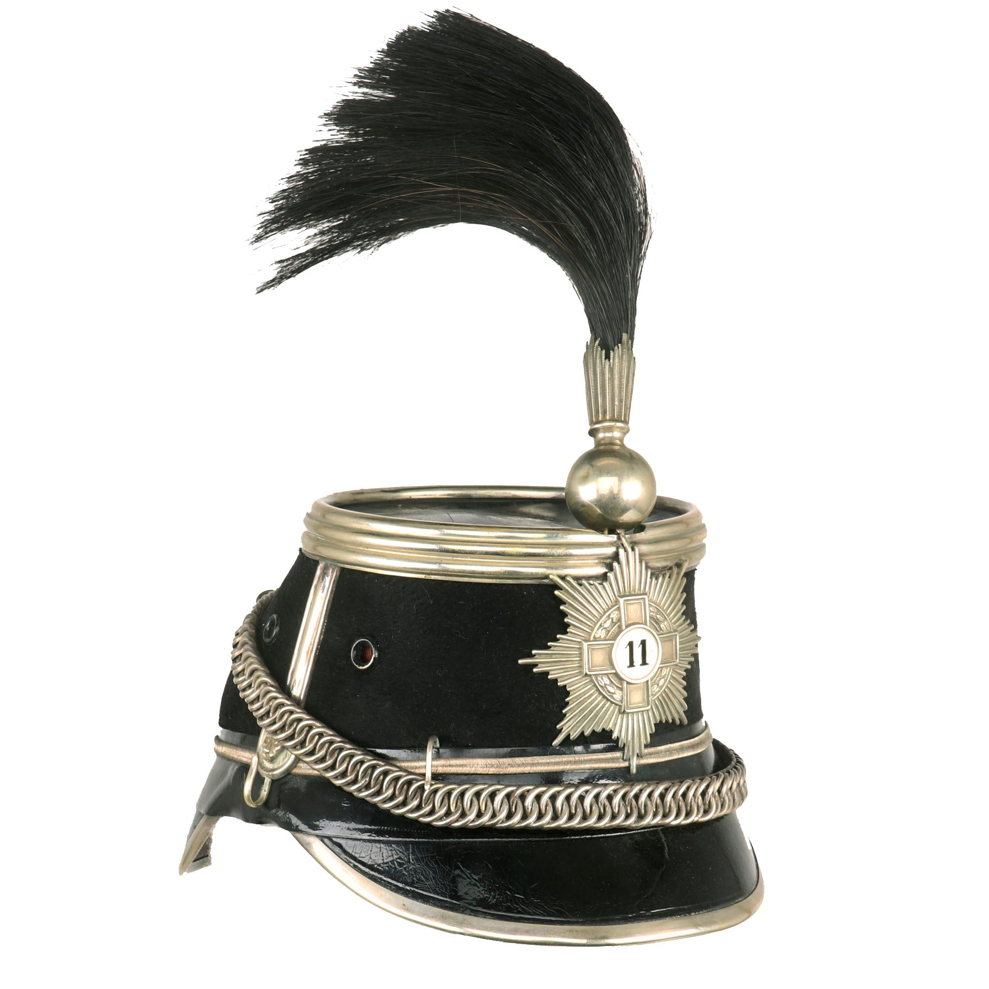 Original Swiss Pre WWI Bern Cavalry Officer Shako Helmet Marked to the ...