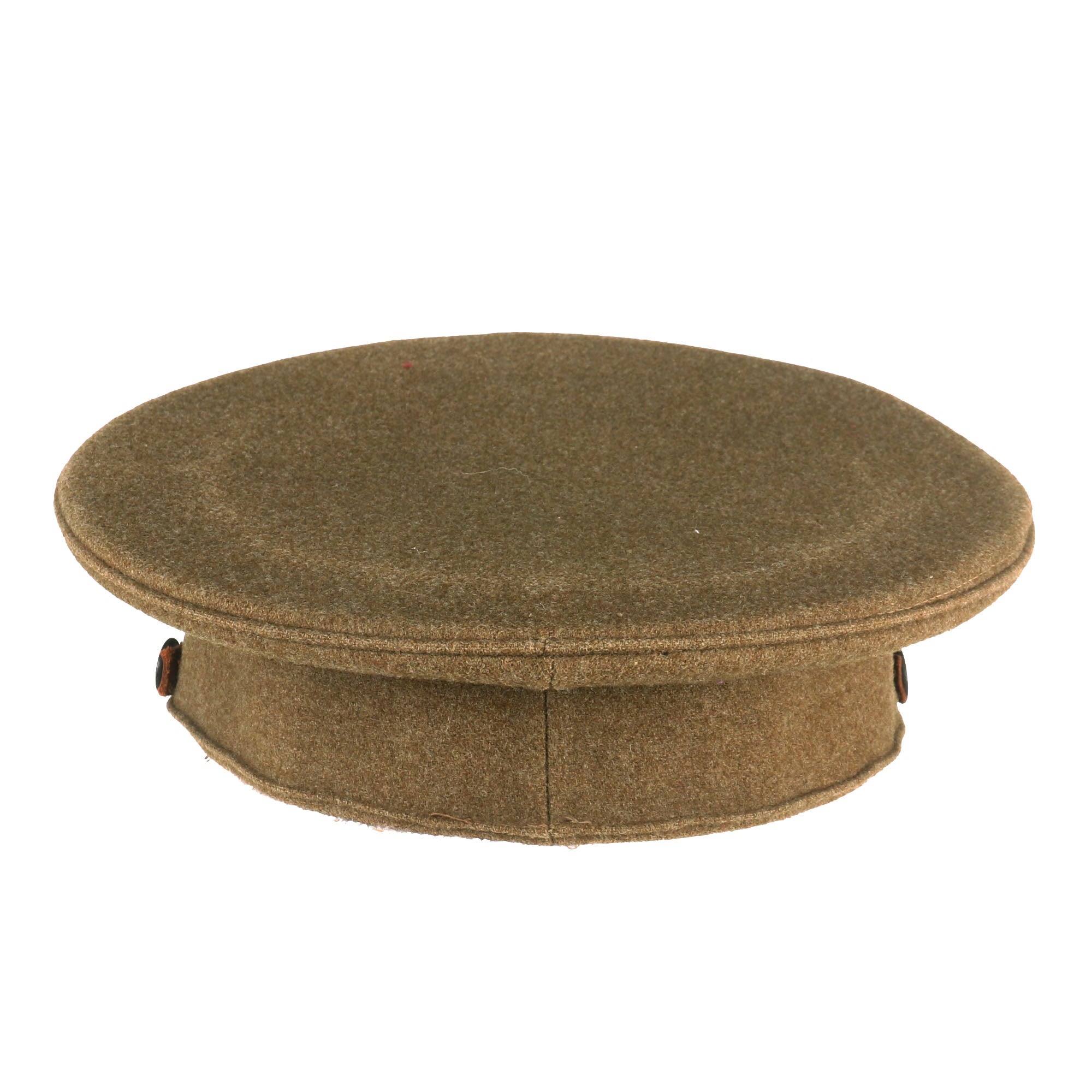 Original U.S. WWI Model 1910 Wool Enlisted Peaked Visor Cap With Uniqu ...