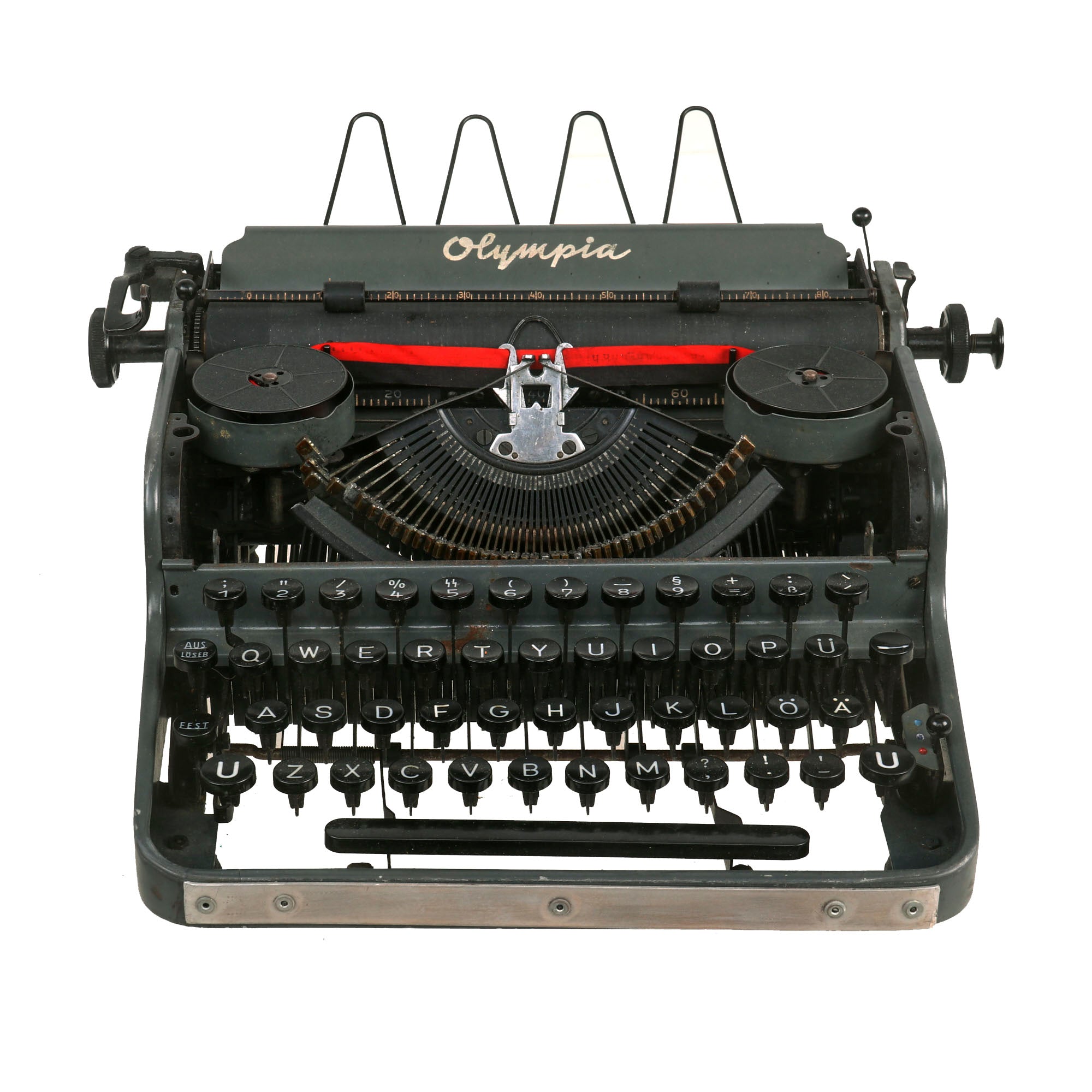 Original German WWII Rare SS Typewriter by Olympia Büromaschinenwerke ...