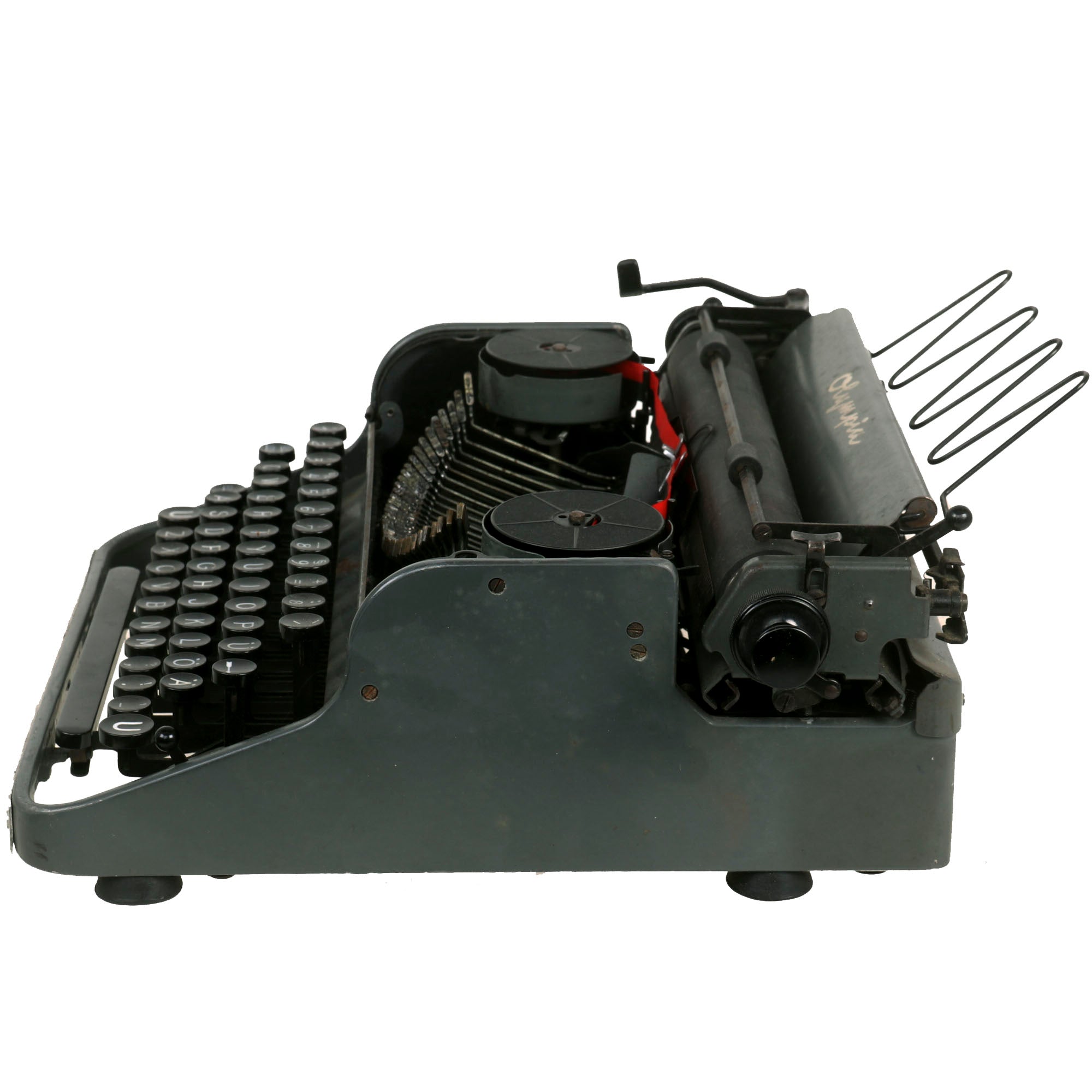 Original German WWII Rare SS Typewriter by Olympia Büromaschinenwerke ...