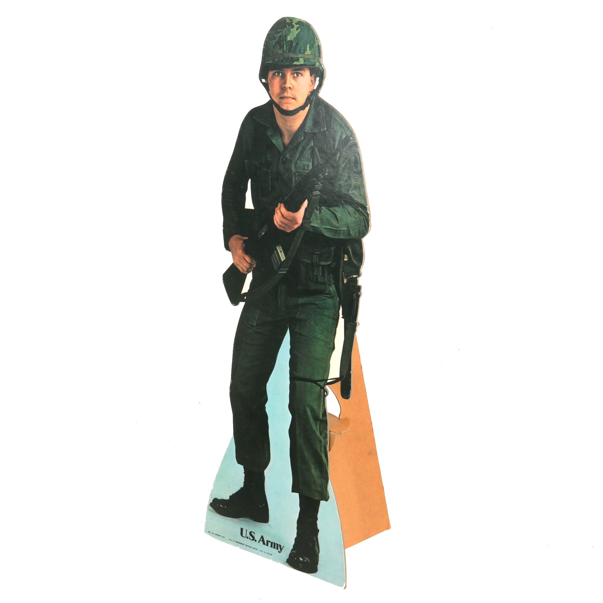 Original U.S. Vietnam War US Army Recruiting Standee Dated 1971 - 24 ...