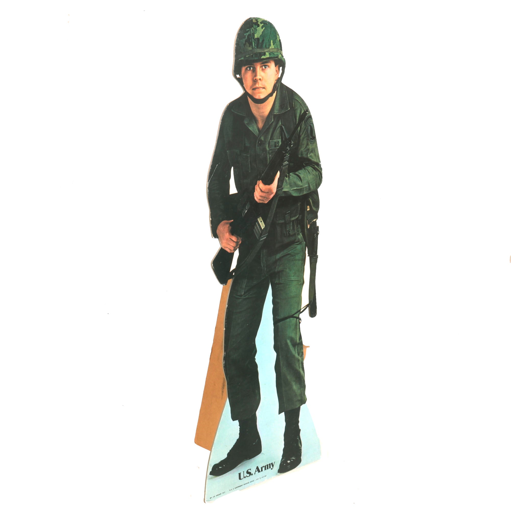 Original U.S. Vietnam War US Army Recruiting Standee Dated 1971 - 24 ...