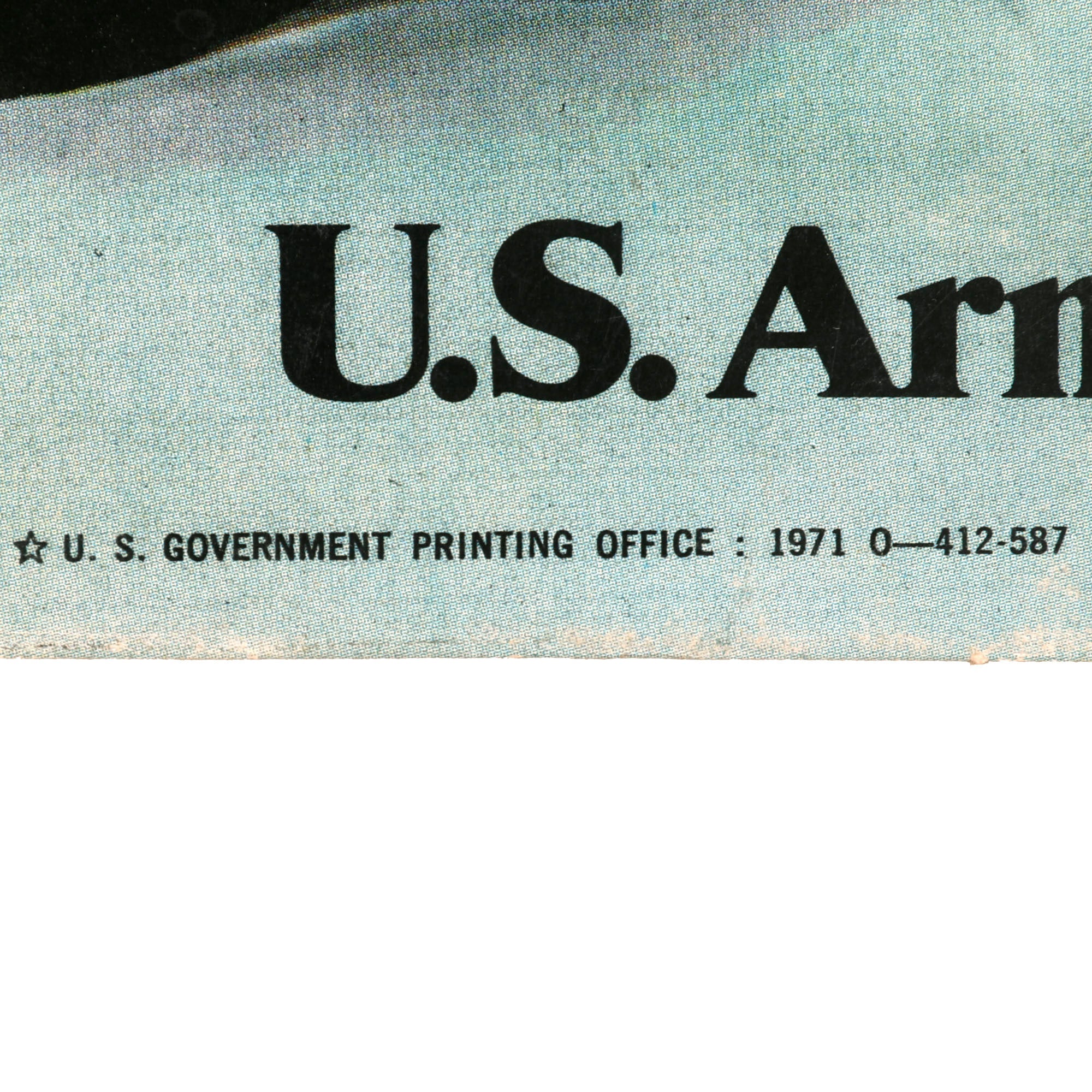 Original U.S. Vietnam War US Army Recruiting Standee Dated 1971 - 24 ...