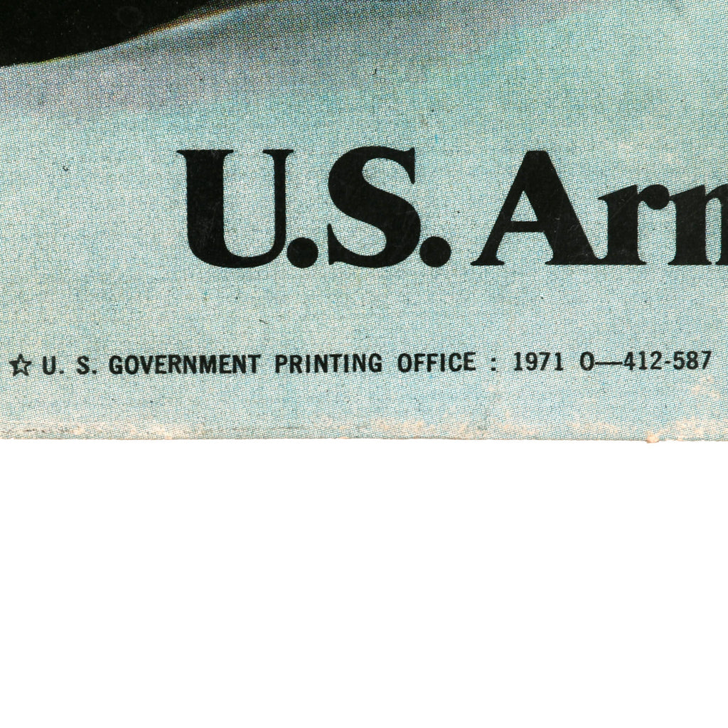 Original U.S. Vietnam War US Army Recruiting Standee Dated 1971 - 24 ...