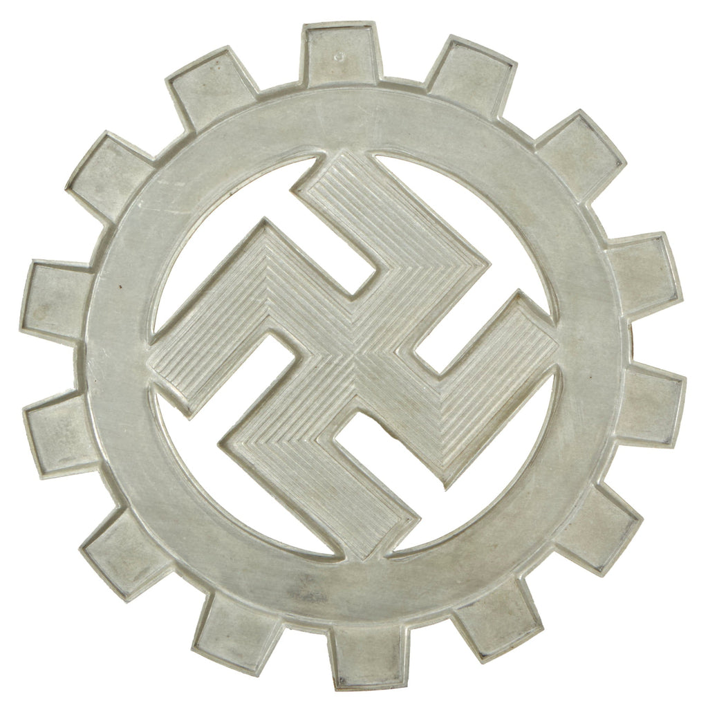 Original German WWII DAF Labor Front Aluminum Wall Sign - Deutsche Arb ...
