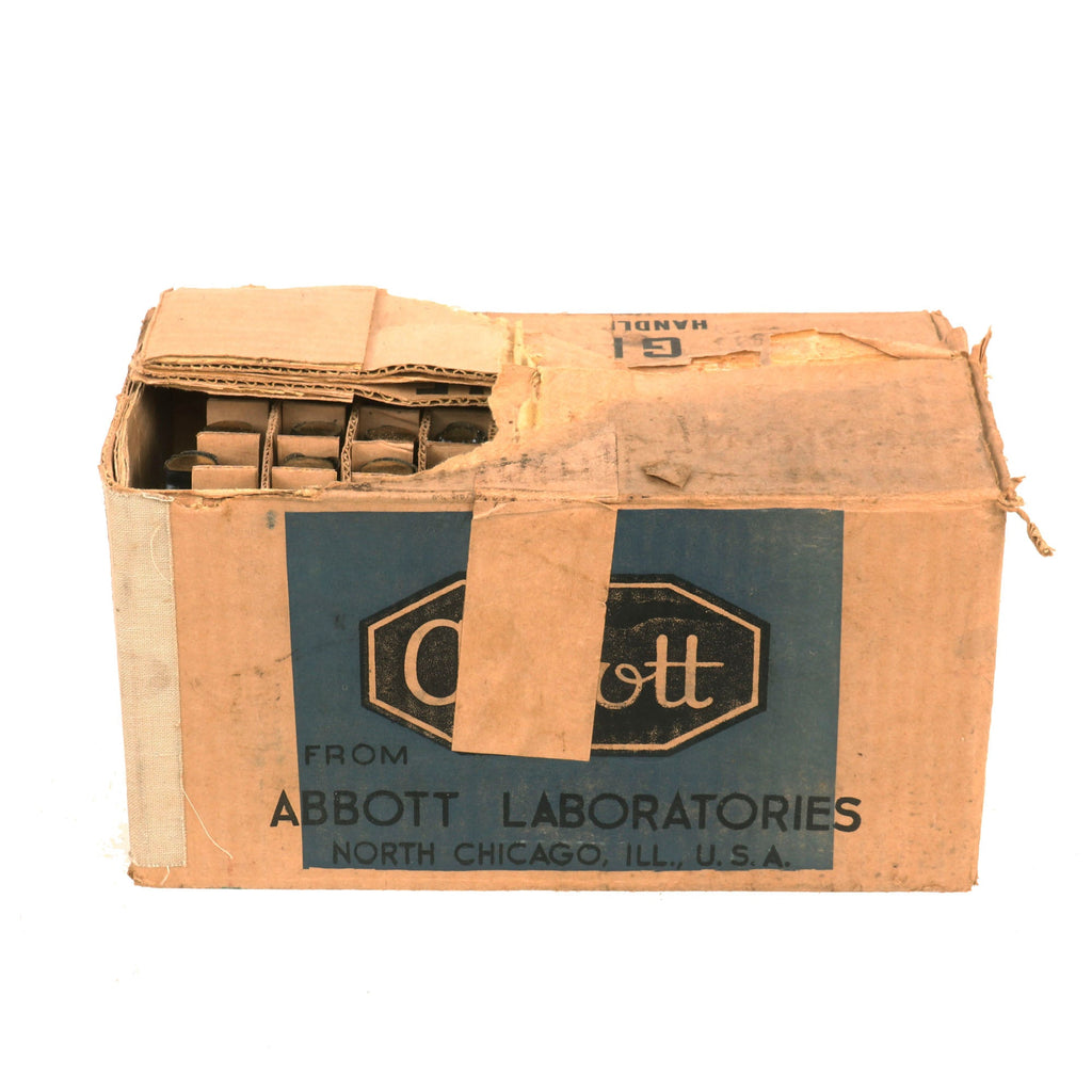 Original U.S. WWII Bottle of 100 Halazone Water Purification Tablets f ...